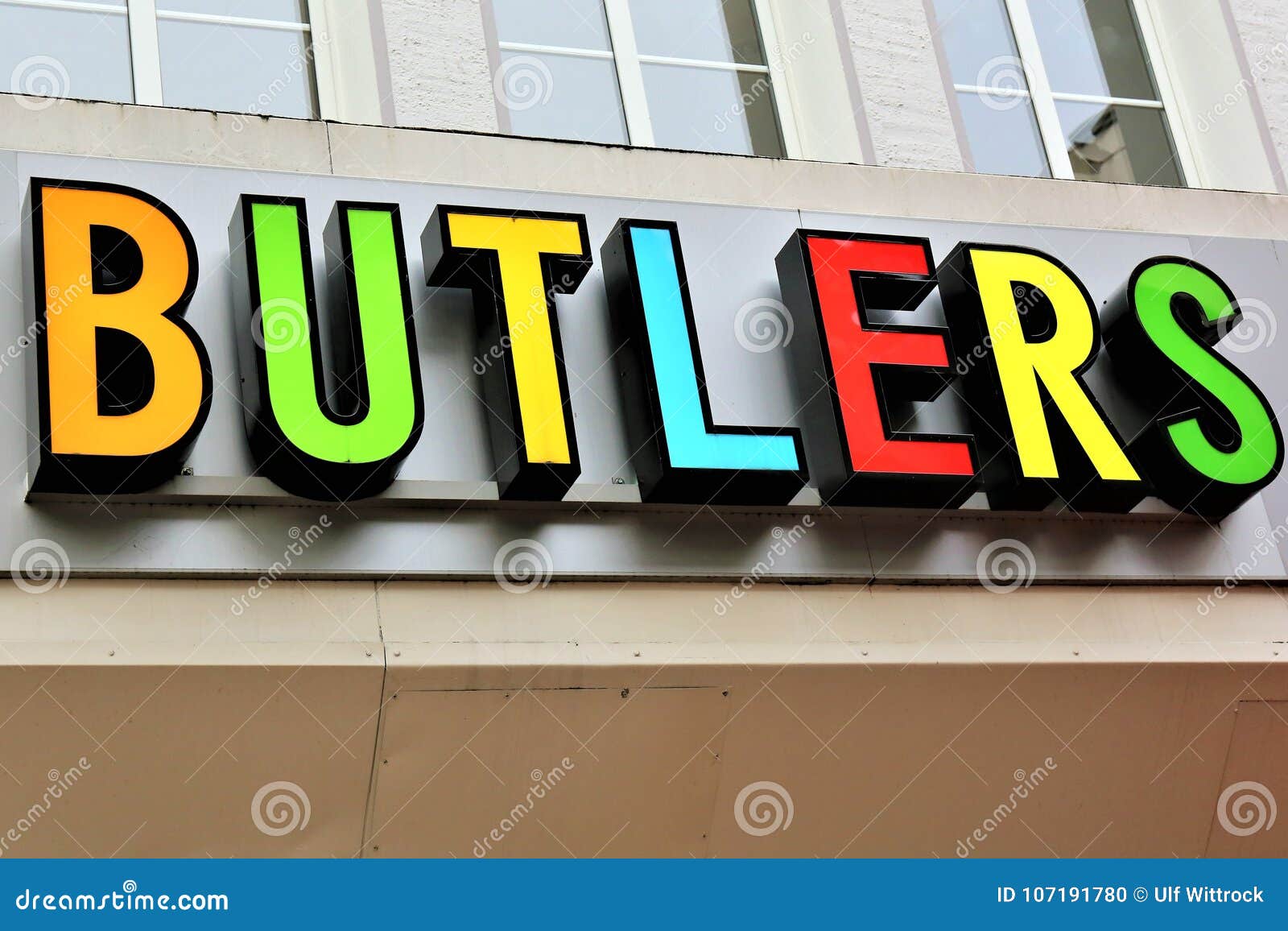 01/06/2018 - Bielefeld/Germany - an Concept Image of a Butlers Logo ...