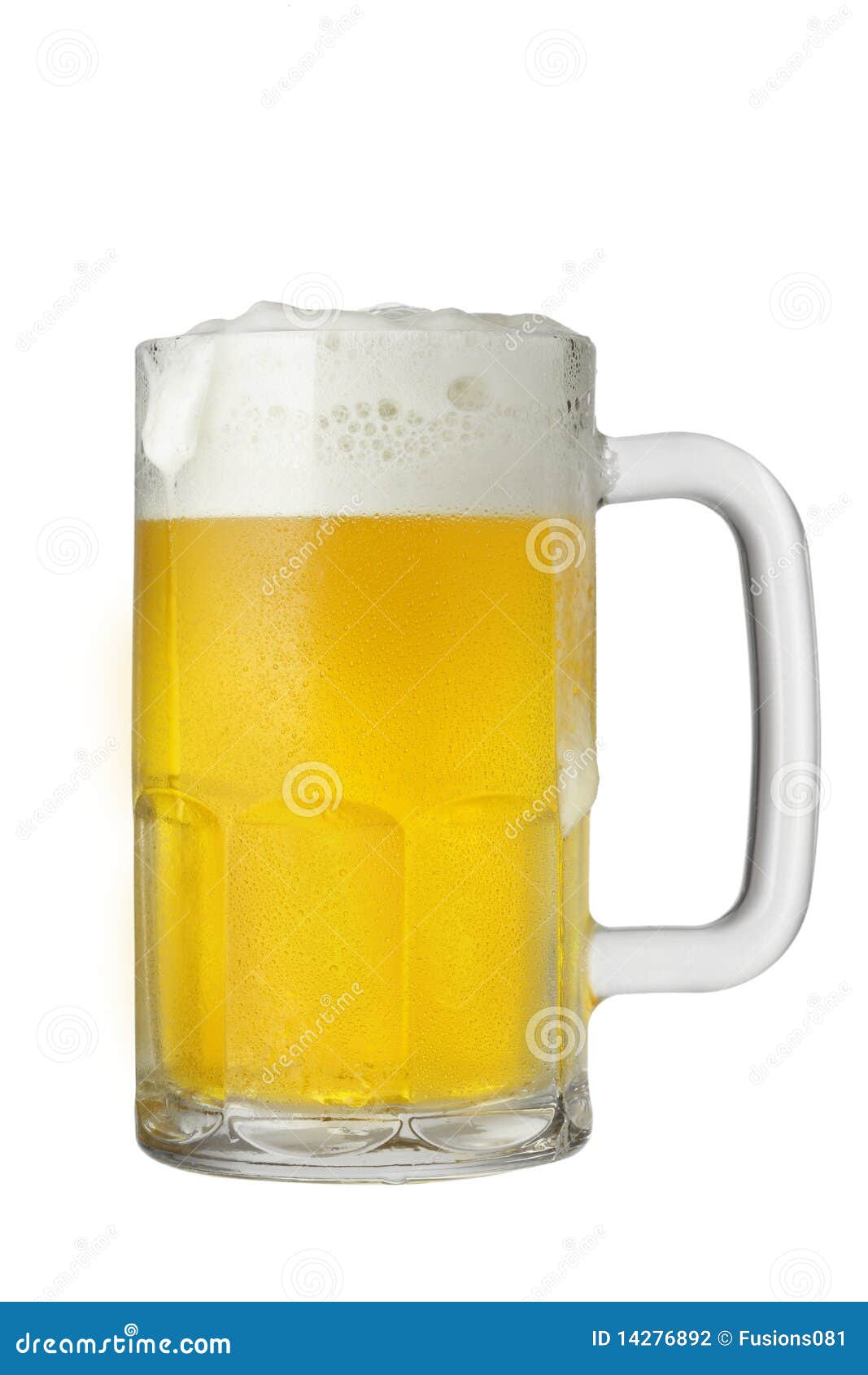 Bier-Becher Getrennt Auf Weißem Hintergrund Stockfoto - Bild von bier ...