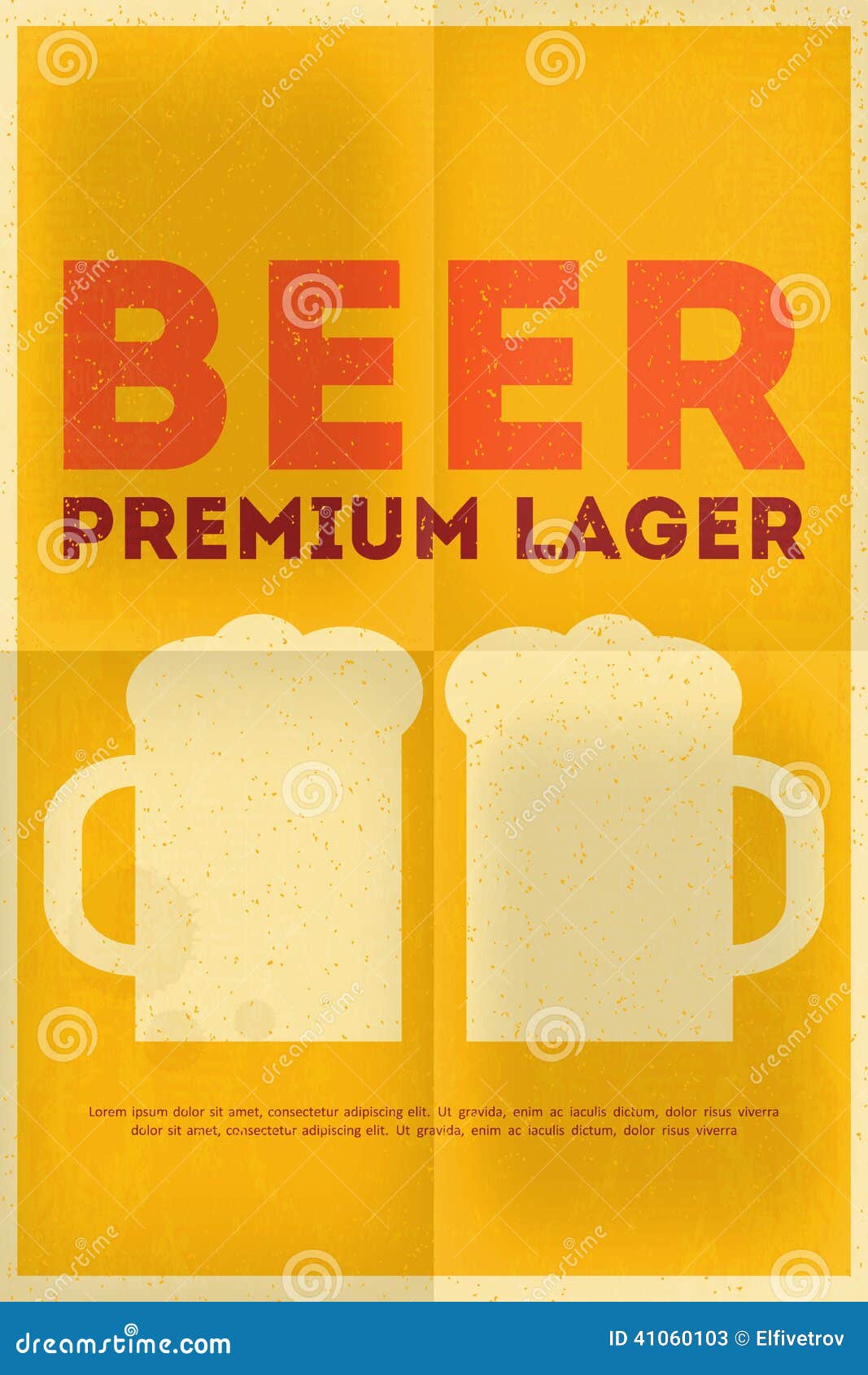 Bier-Poster vektor abbildung. Illustration von getränk - 41060103