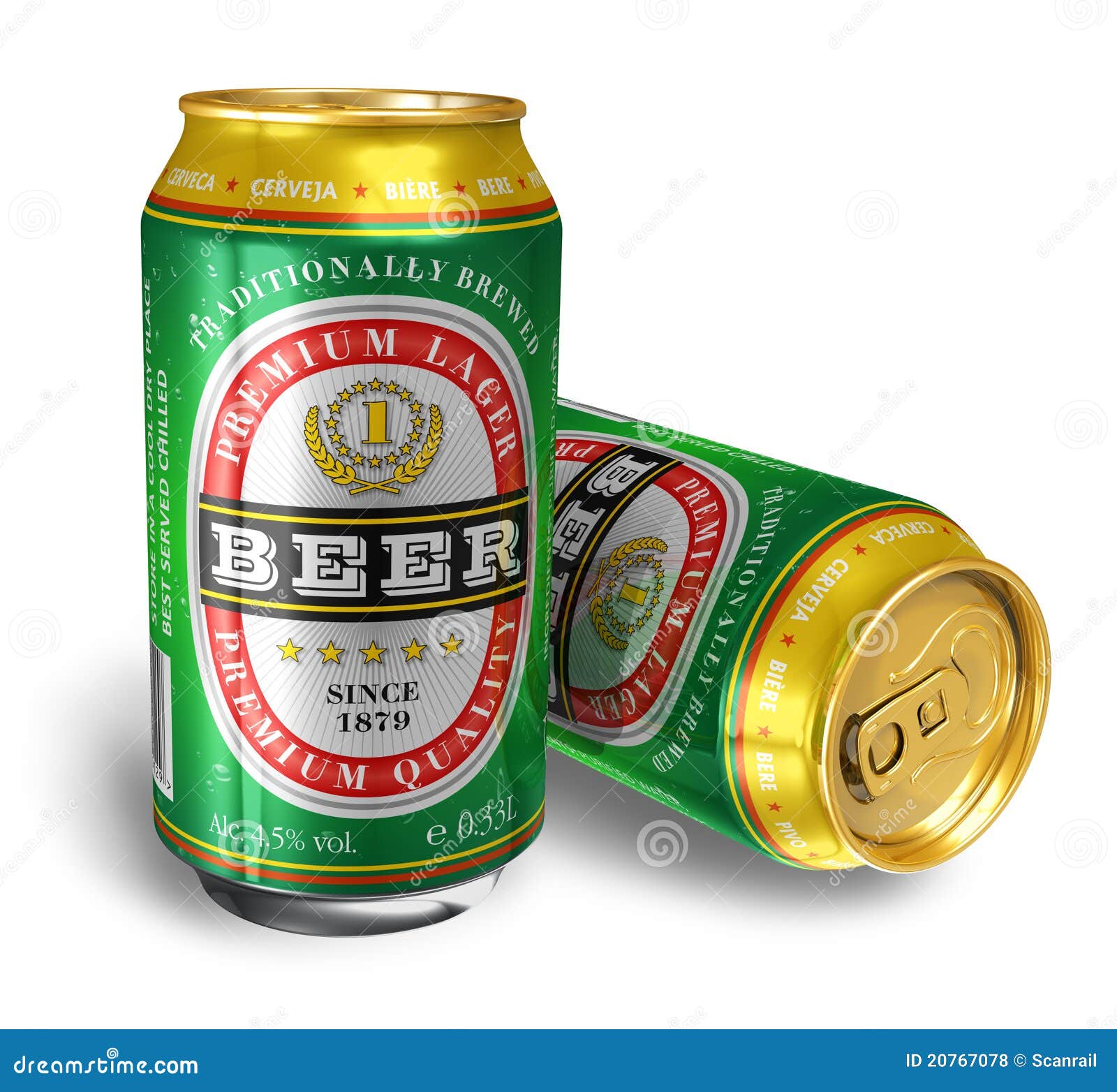 Bierdosen stock abbildung. Illustration von frisch, auslegung - 20767078