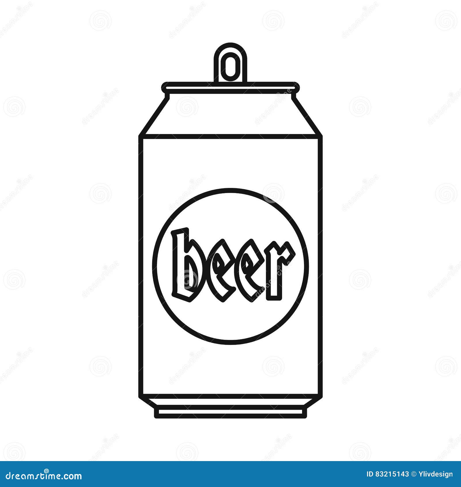 Bierdosenikone, Entwurfsart Vektor Abbildung - Illustration von ...