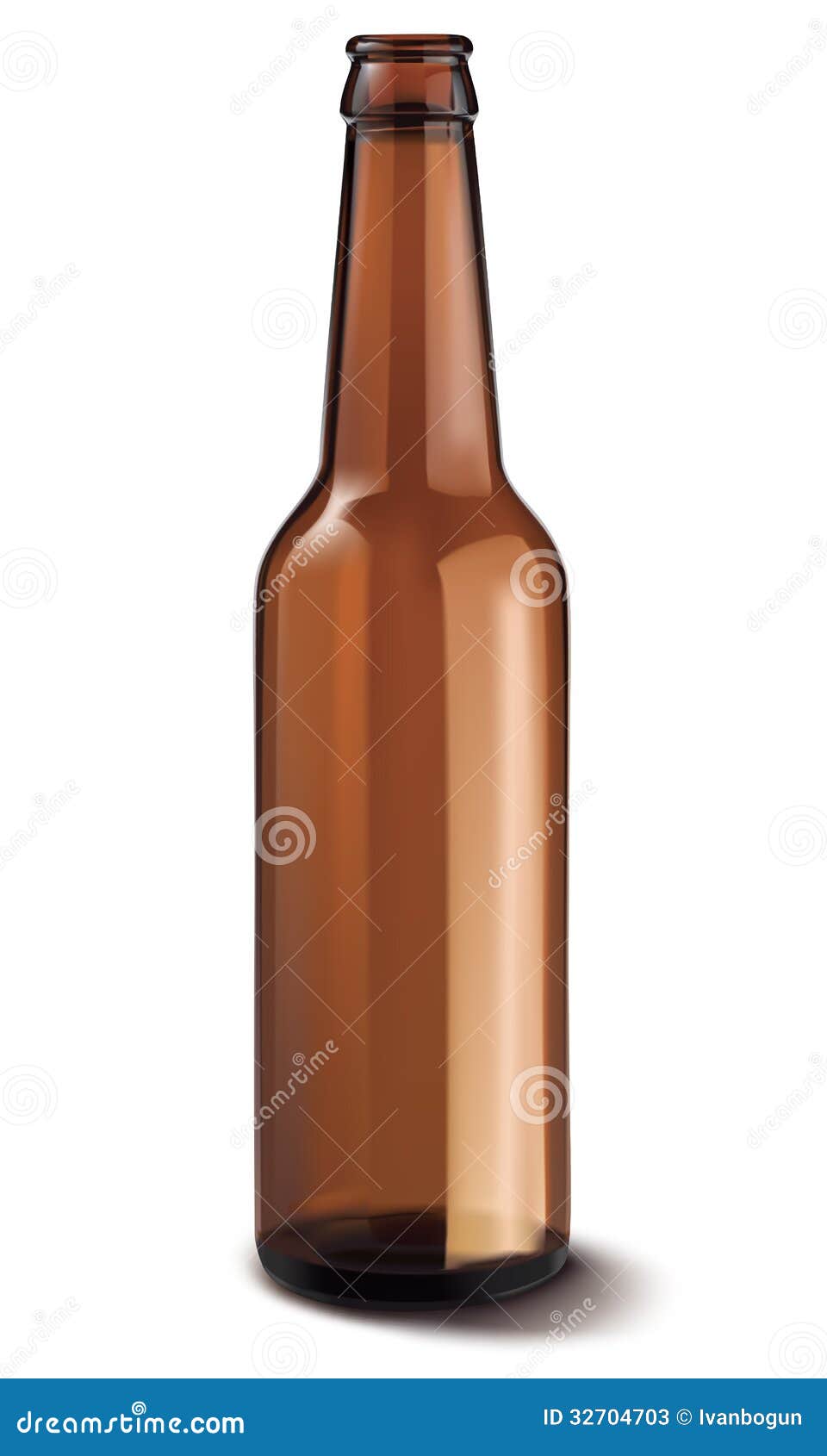 Bierfles. Vectorillustratie Vector Illustratie - Illustration of glas ...