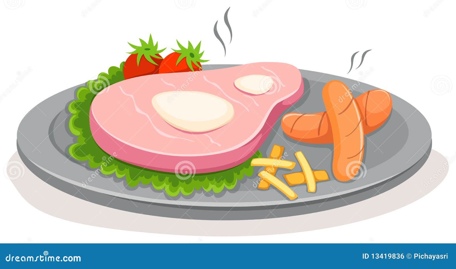 Bife ilustração do vetor. Ilustração de bife, pimenta - 13419836