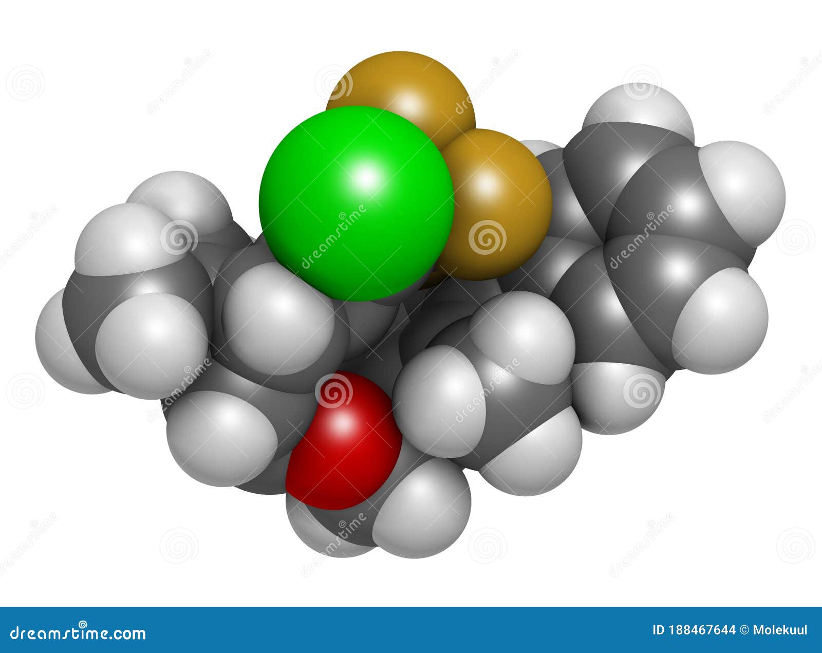 Bifenthrin Insecticide Molecule, Pyrethroid Class. Skeletal Formula ...