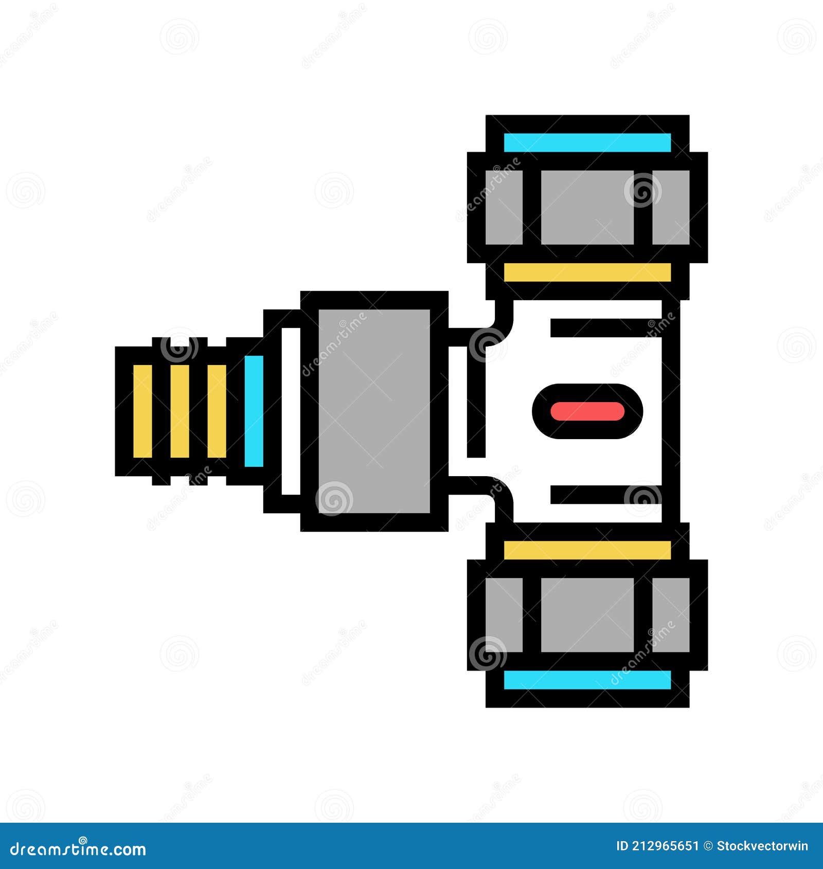 Bifurcation Pipe of Drainage System Color Icon Vector Illustration ... Bifurcation Pipe of Drainage System Color Icon Vector Illustration ...