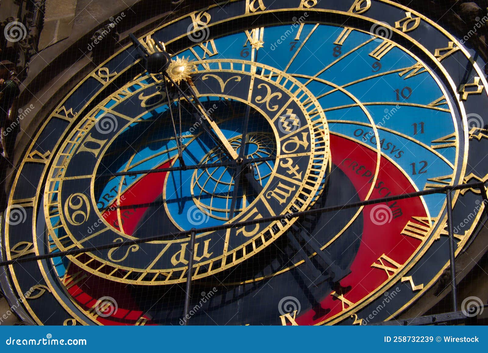 Big Abstract Round Clock on a Building Editorial Stock Image - Image of ...