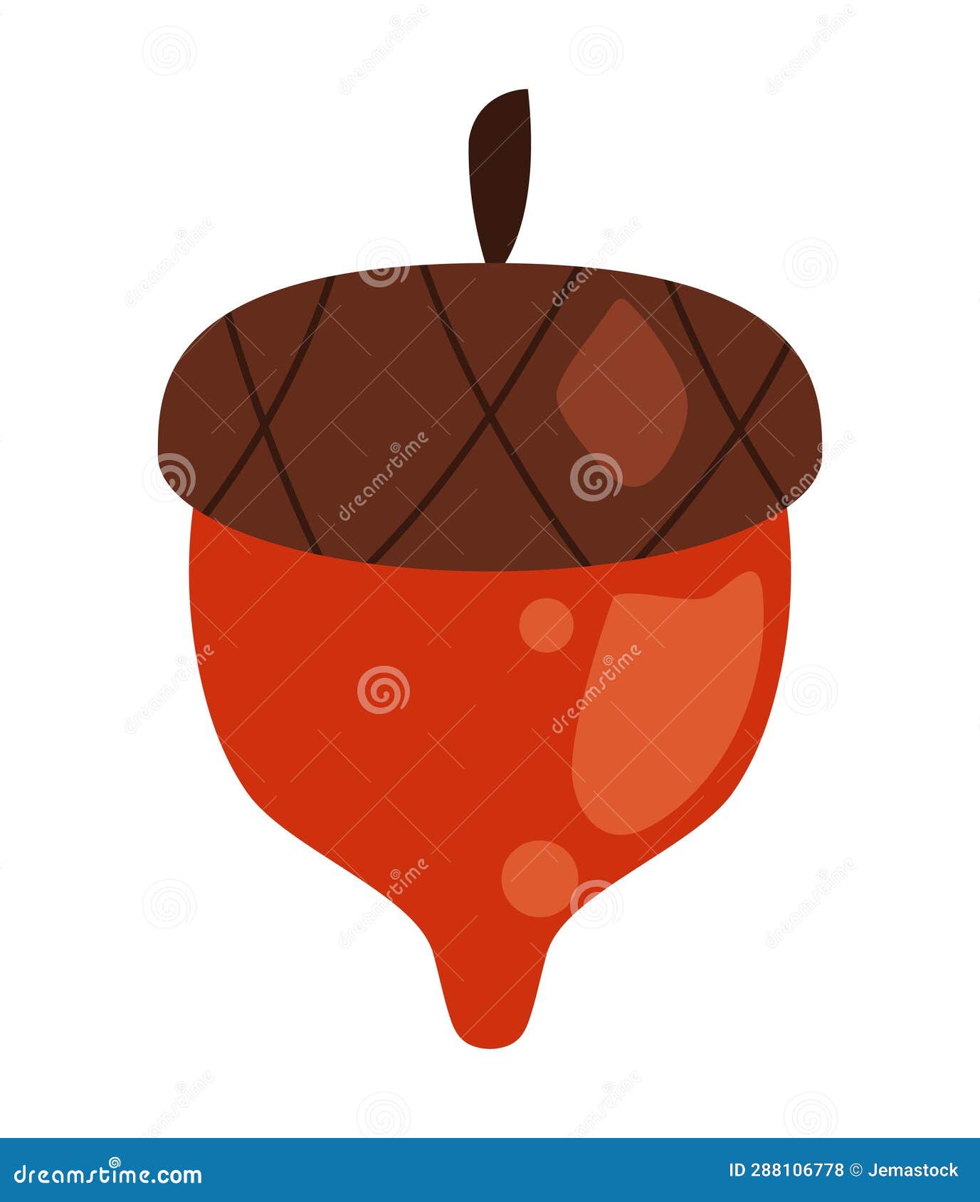 Big acorn design stock illustration. Illustration of cooking - 288106778