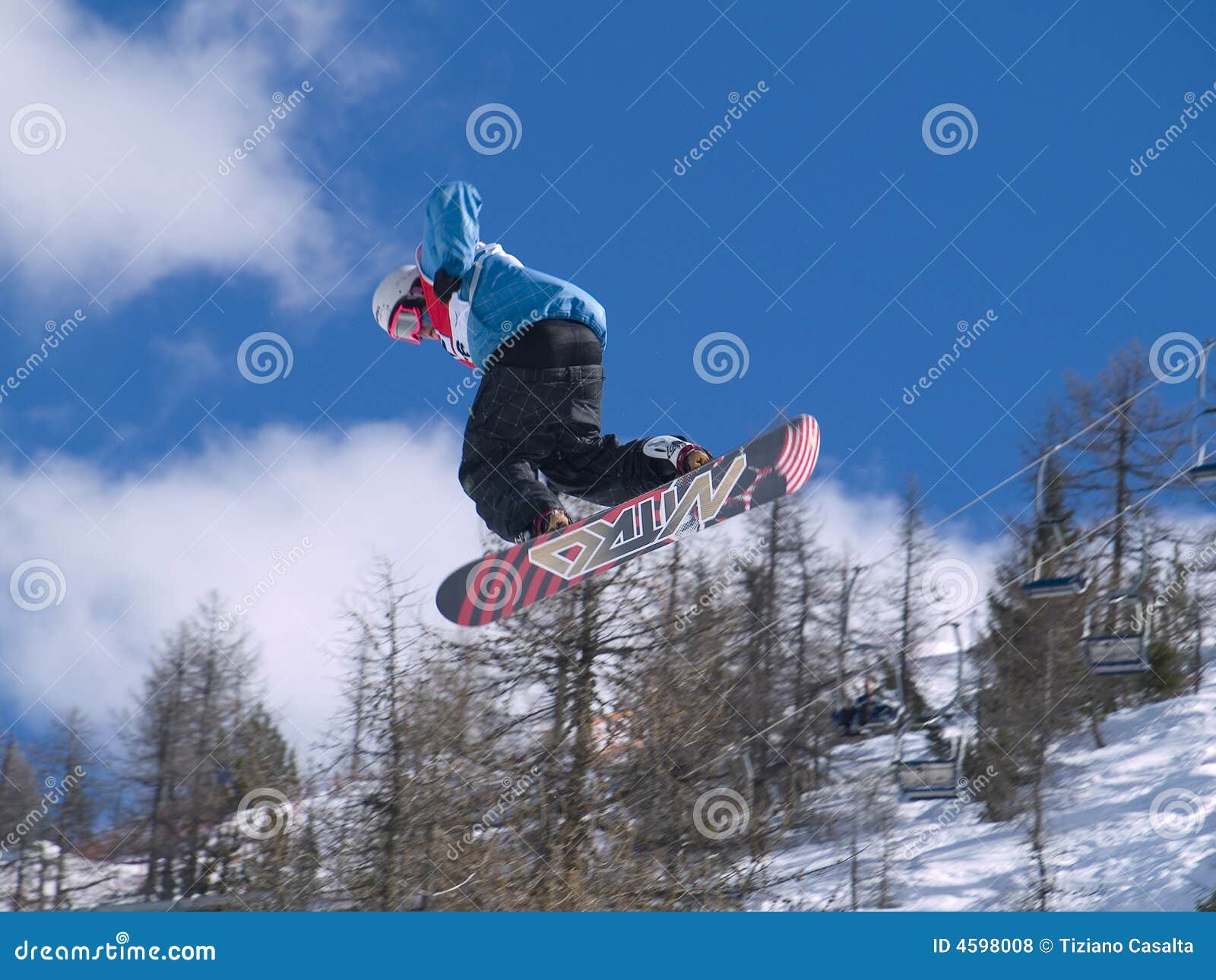 Big air snowboard editorial stock photo. Image of cross - 4598008