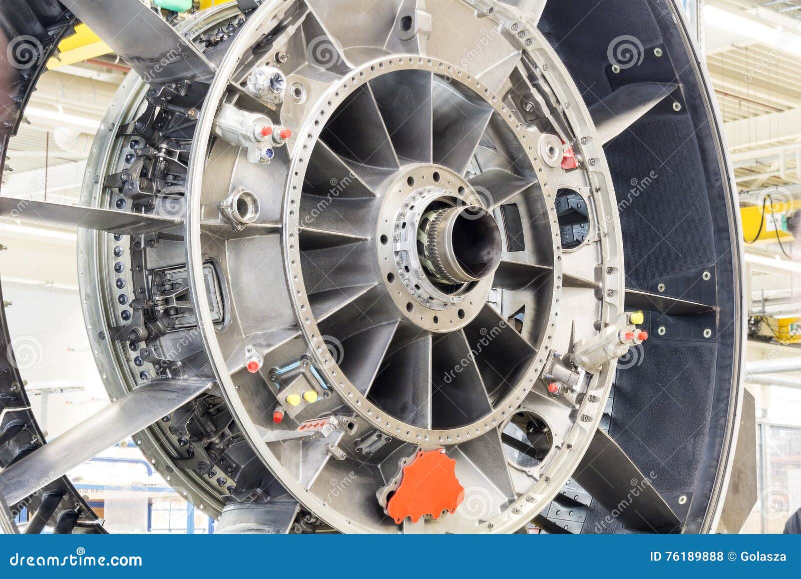 Big Airplane Engine during Maintenance Stock Photo - Image of airplane ...
