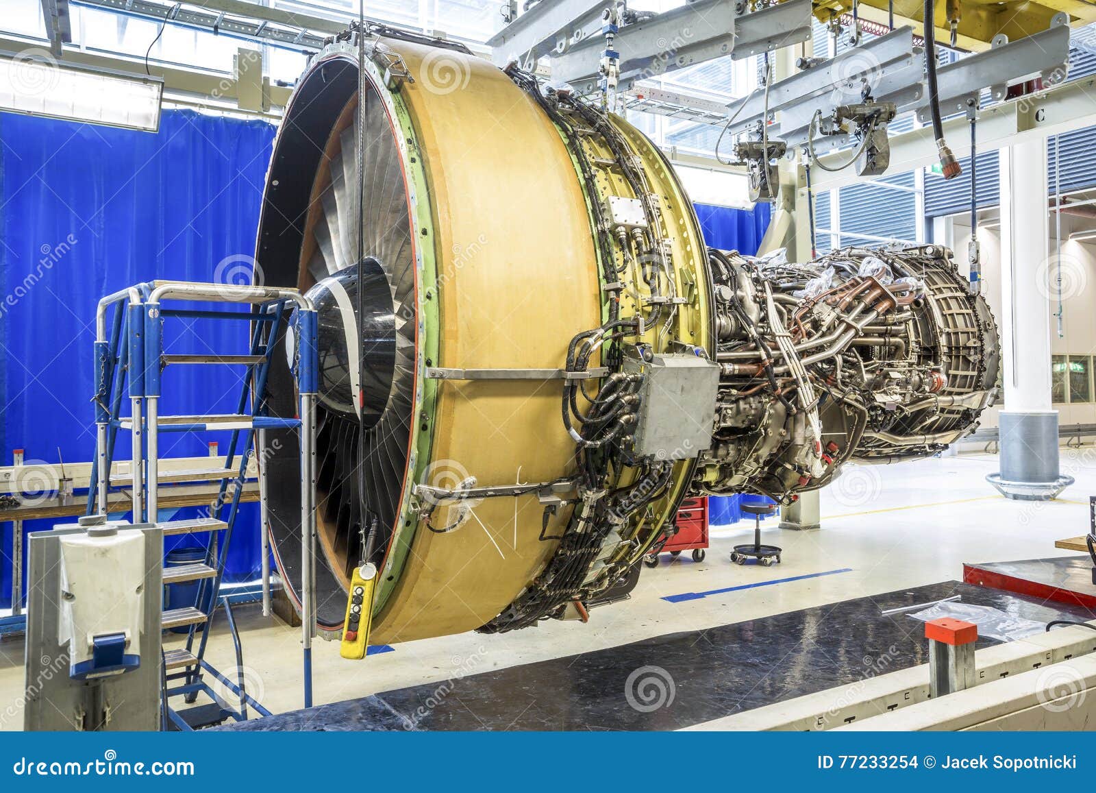 Big Airplane Engine during Maintenance Stock Photo - Image of airplane ...
