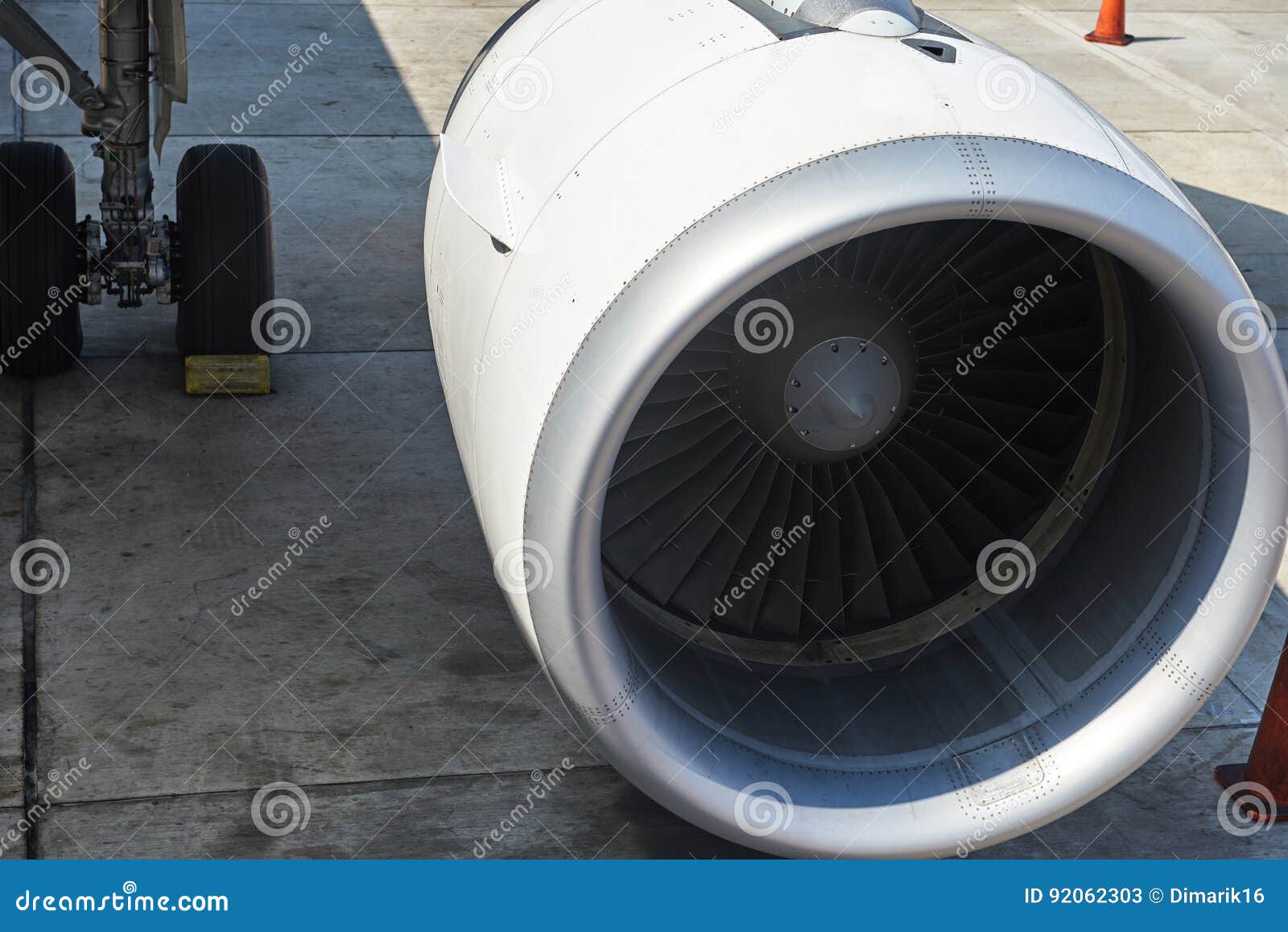 Big Airplane Turbine Engine Stock Image - Image of motor, power: 92062303