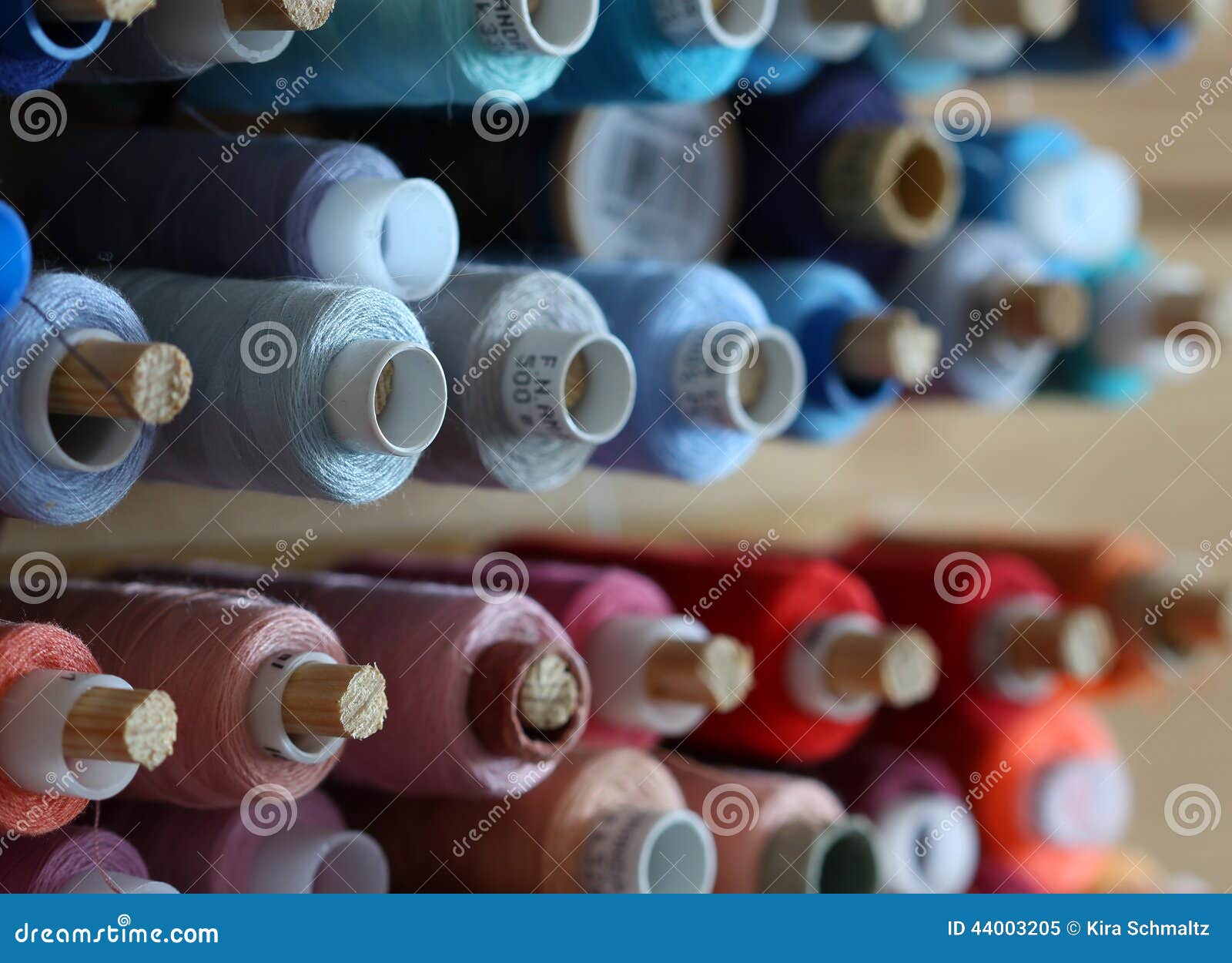 A Big Amount of Spools with Colorful Threads Stock Image - Image of ...