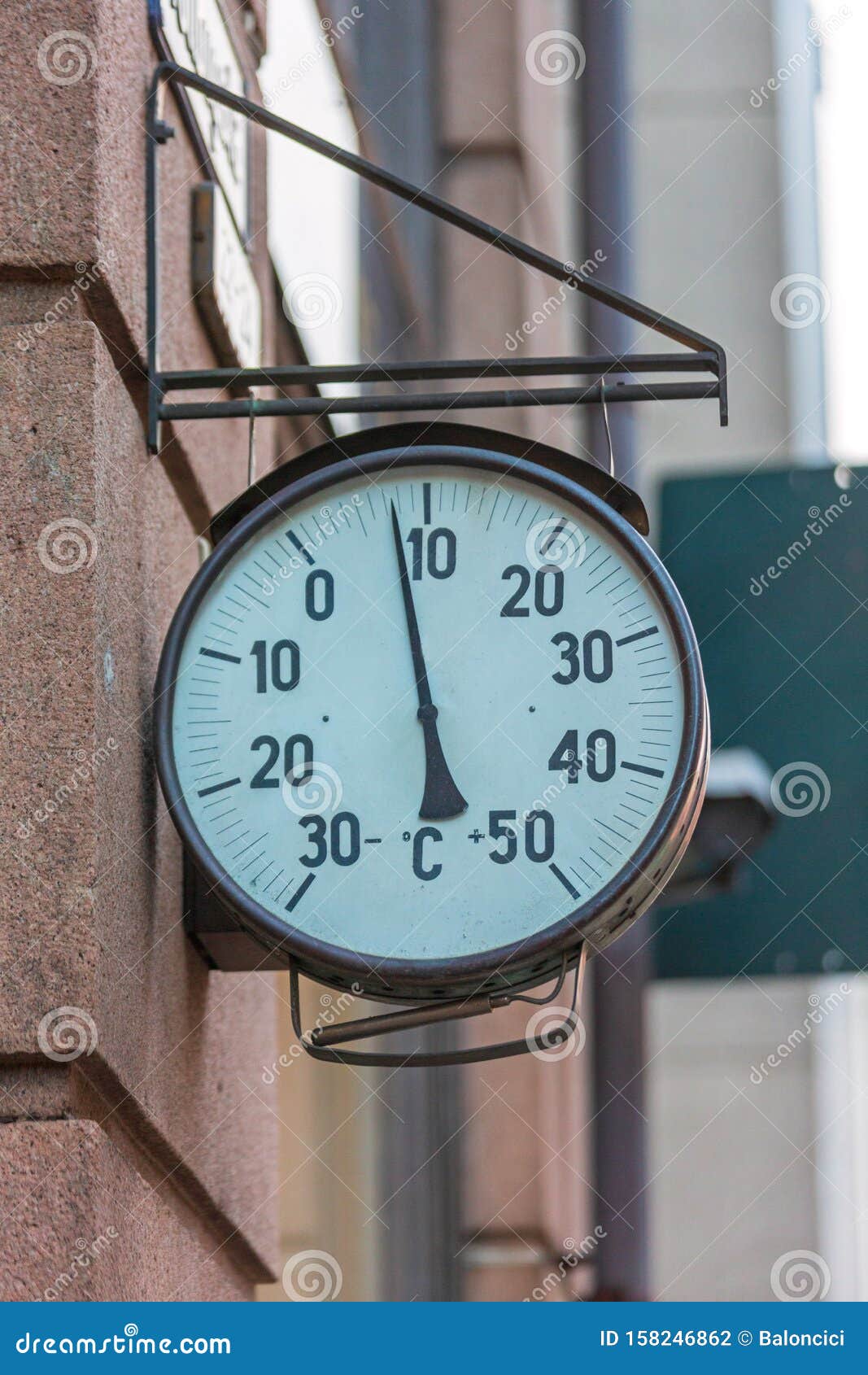Outside Thermometer stock photo. Image of europe, gauge - 158246862