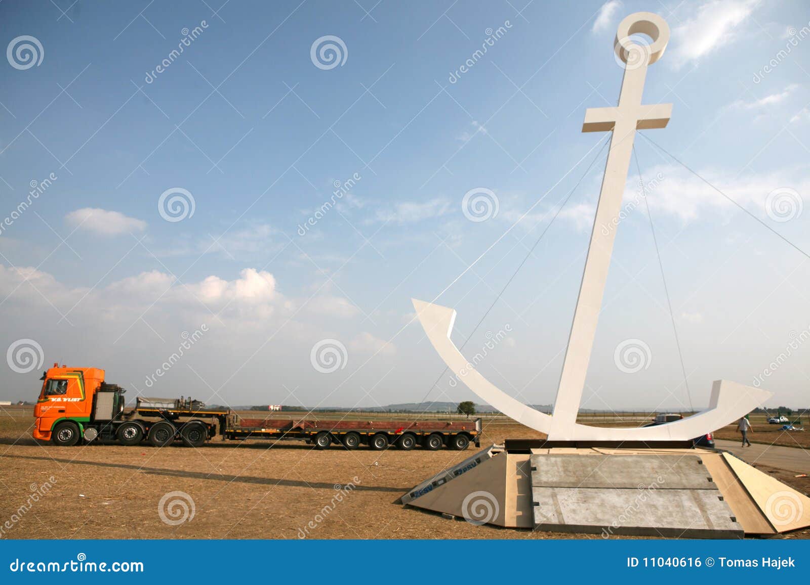Big Anchor on Place for Pope in Brno Editorial Photo - Image of mass ...