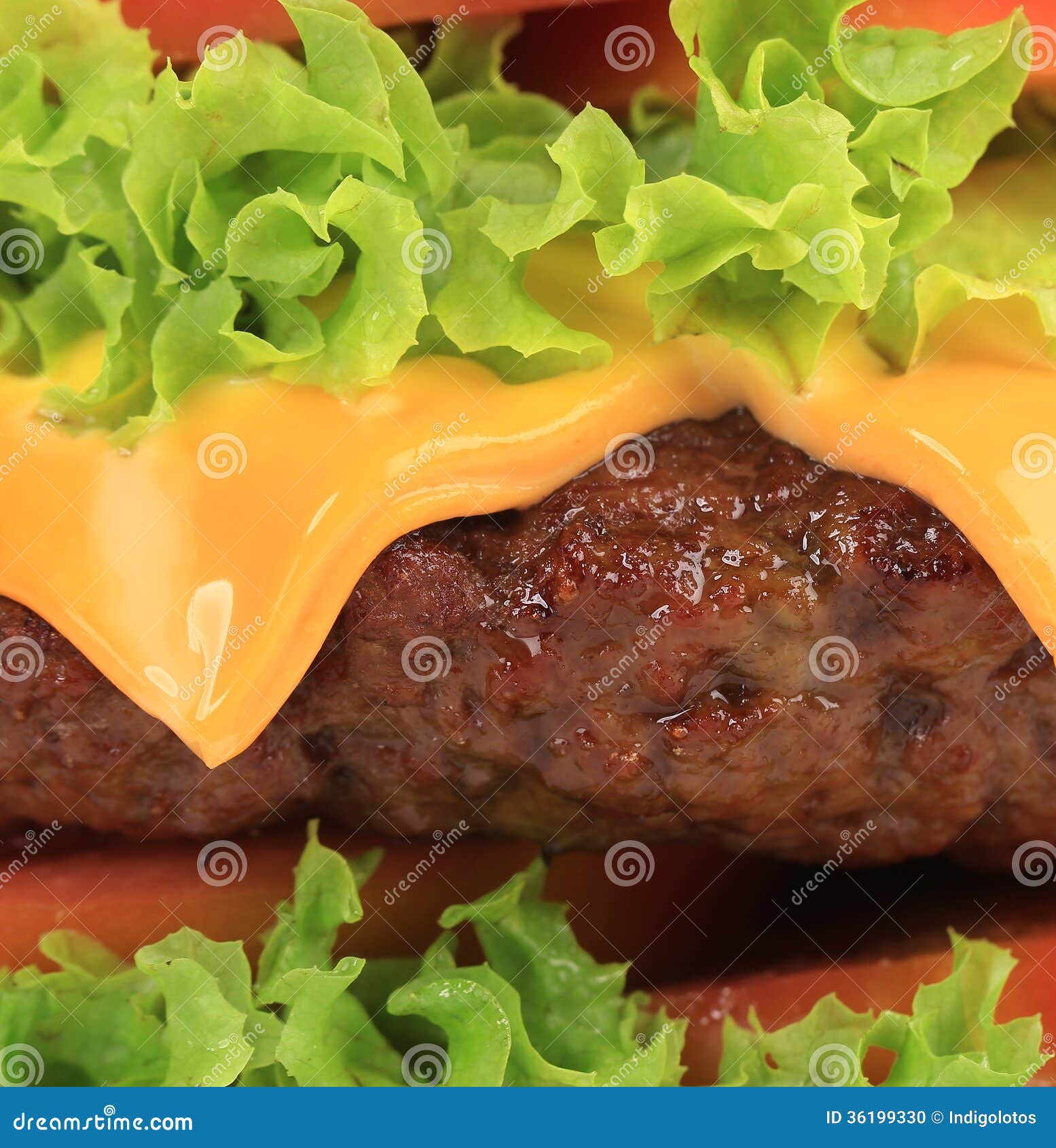 Big Appetizing Fast Food Hamburger. Stock Photo - Image of pork ...