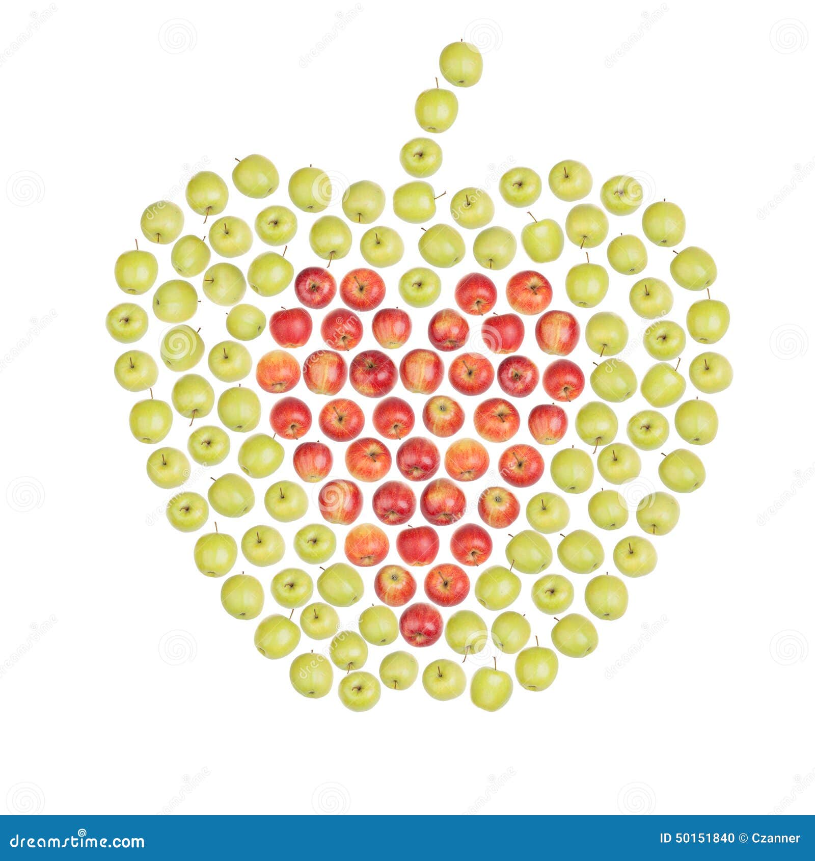 Big apple of small apples stock photo. Image of isolated - 50151840