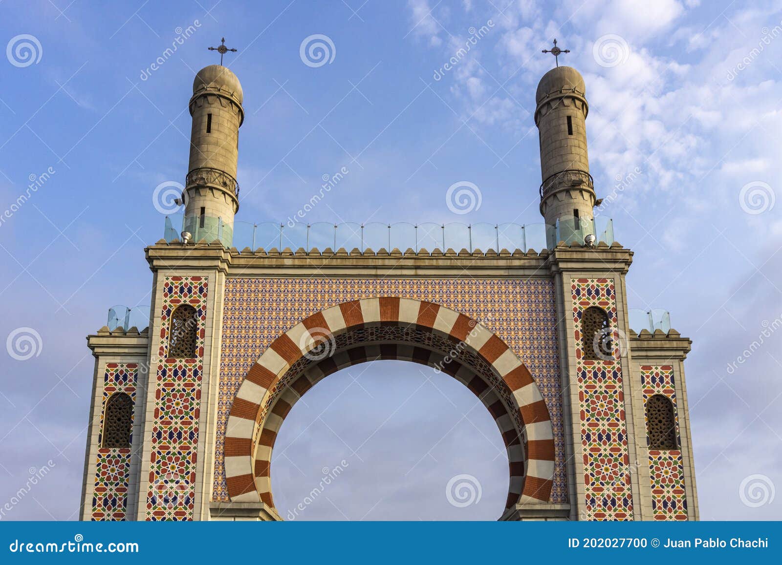 Big arc shape building stock photo. Image of cordoba - 202027700