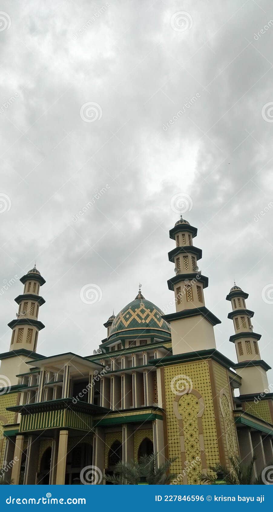 Big architecture of mosque stock photo. Image of monastery - 227846596