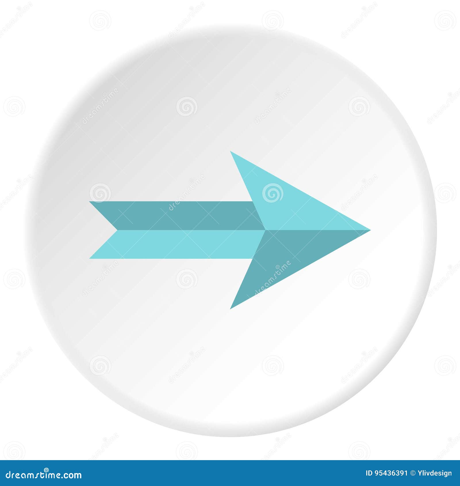 Big arrow icon circle stock vector. Illustration of draw - 95436391