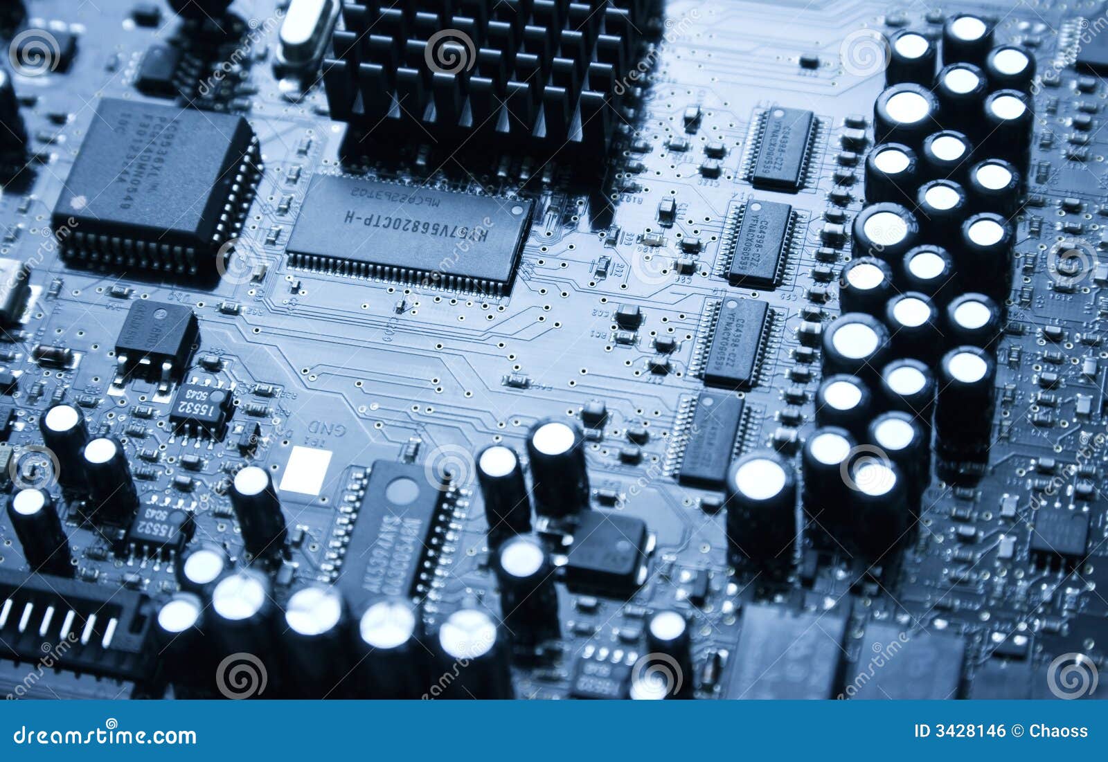 Big audio computer chip stock photo. Image of integrated - 3428146