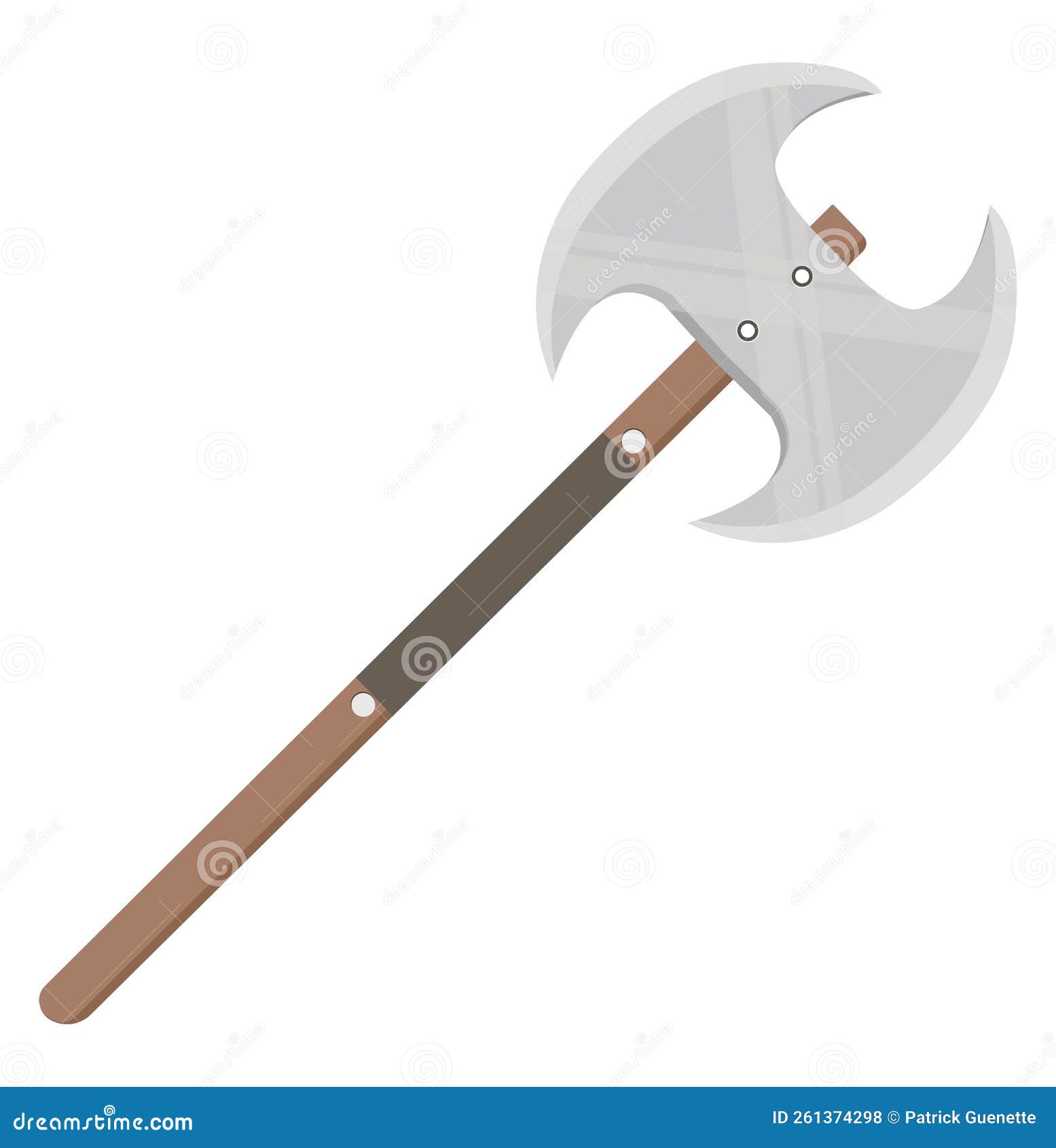 Big axe, icon stock vector. Illustration of flower, simple - 261374298