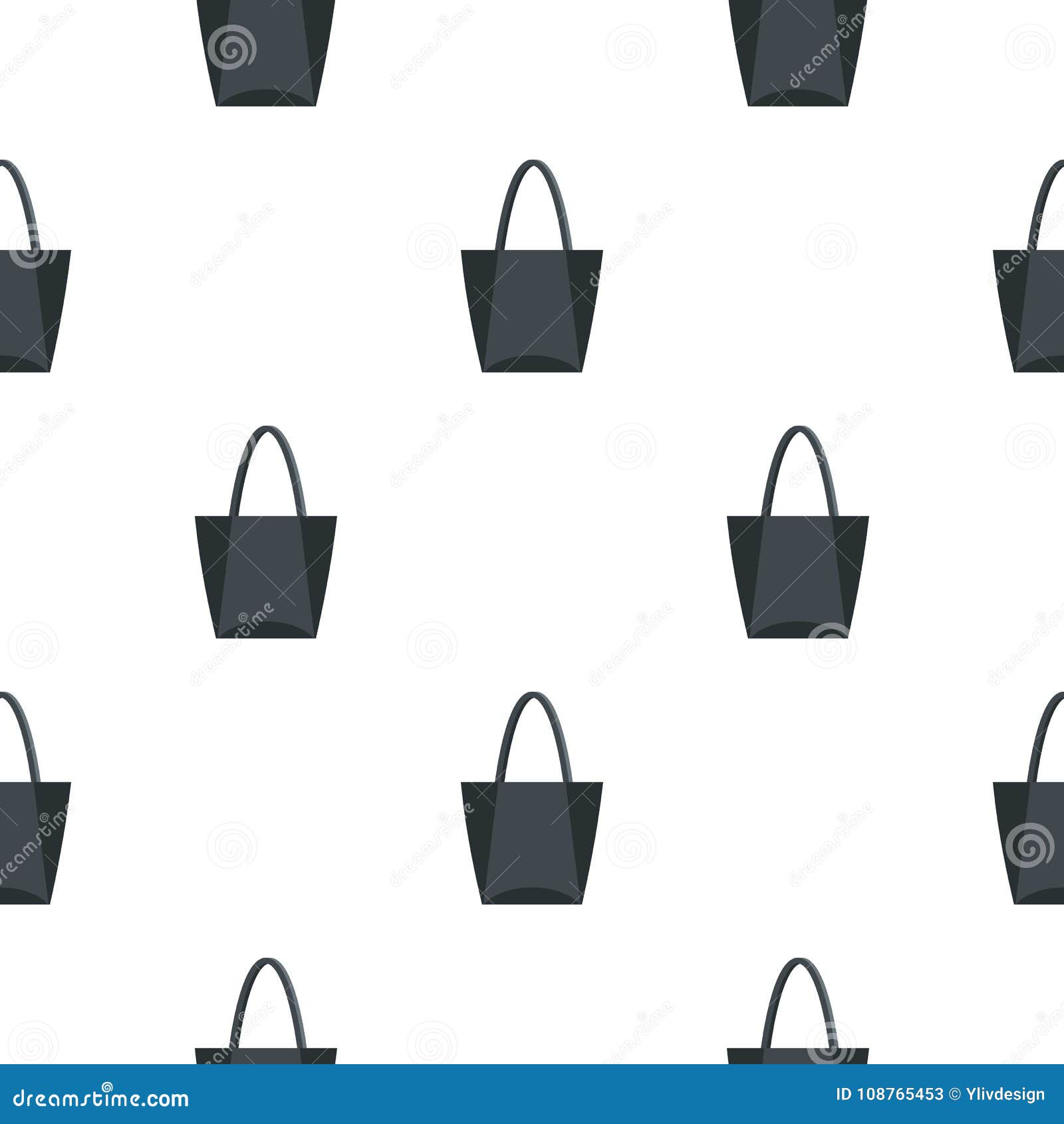 Big bag pattern seamless stock vector. Illustration of cloth - 108765453