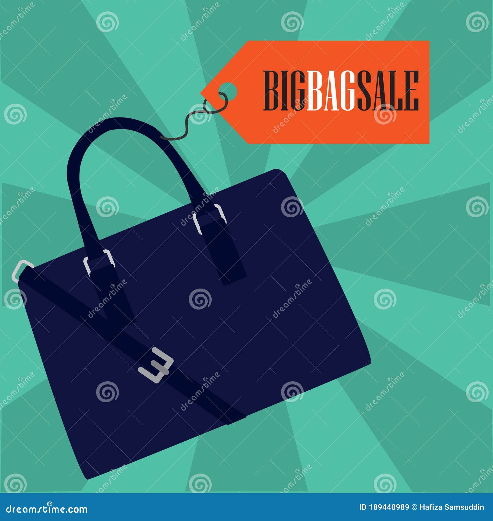 Big Bag Sale. Vector Illustration Decorative Design Stock Vector ...