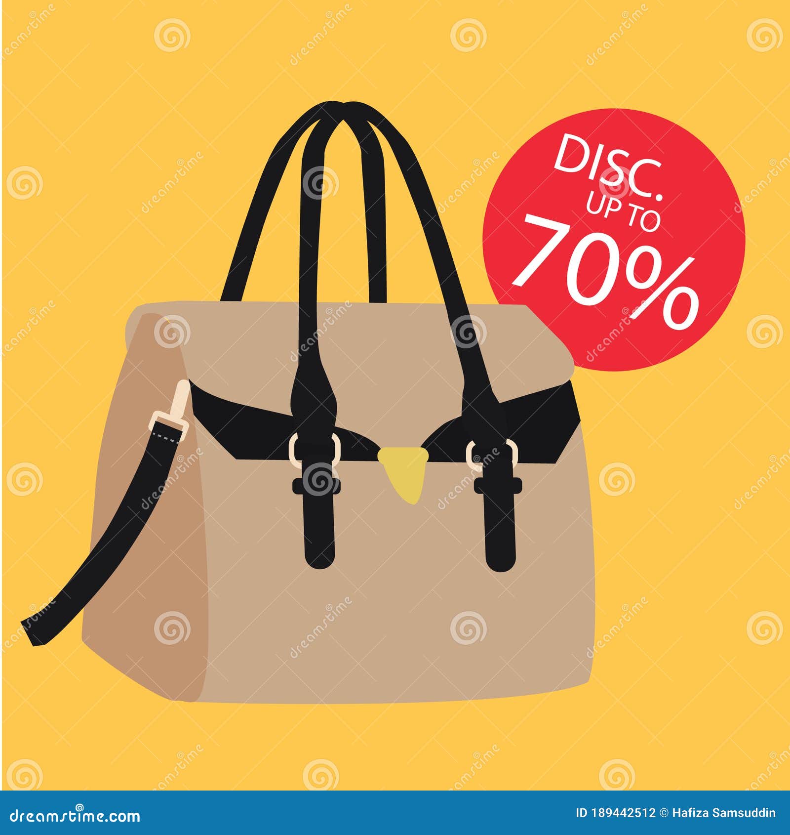 Big Bag Sale. Vector Illustration Decorative Design Stock Vector ...