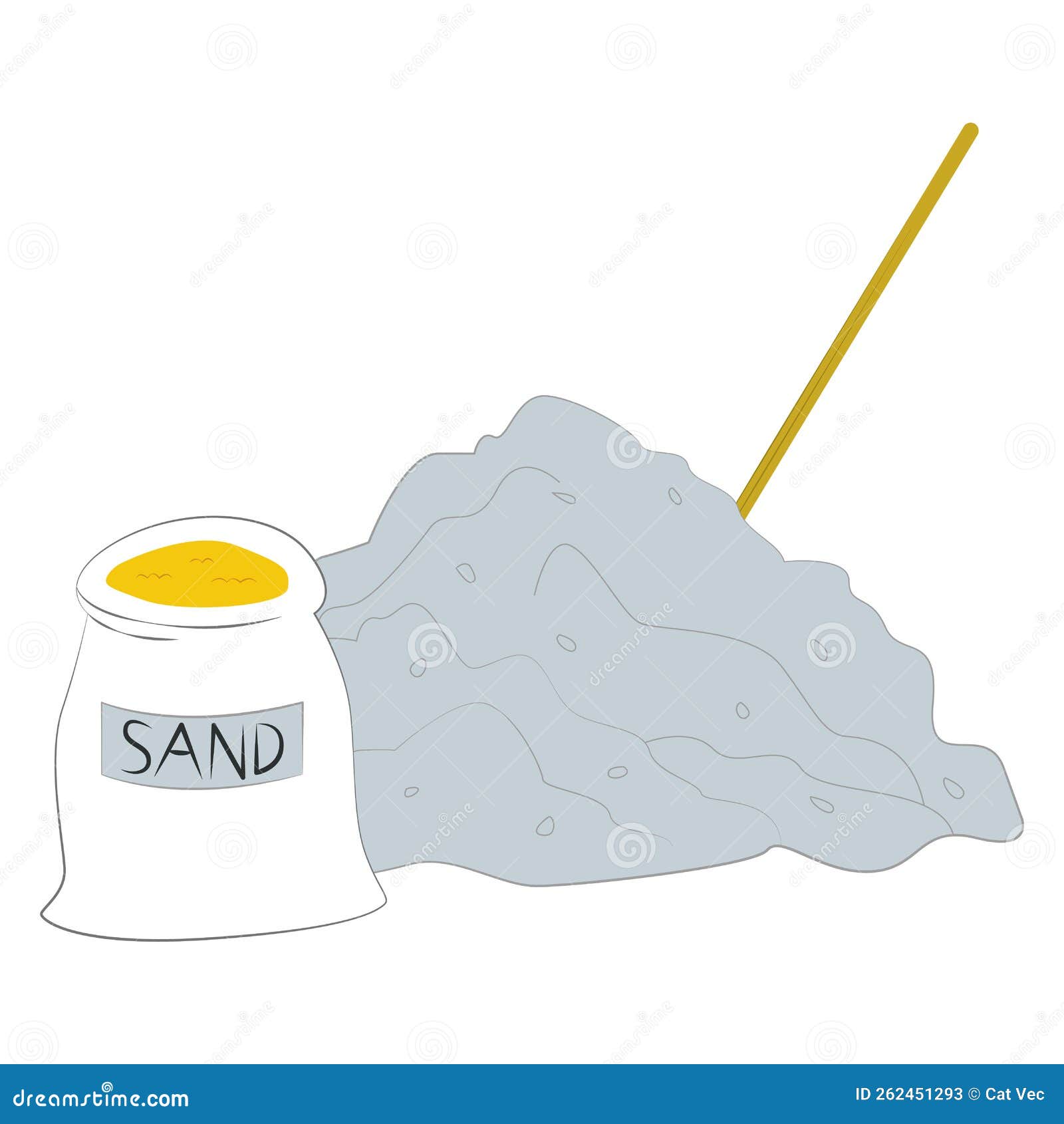 Big Bag Sand for Construction Industrial Building Vector Illustration ...