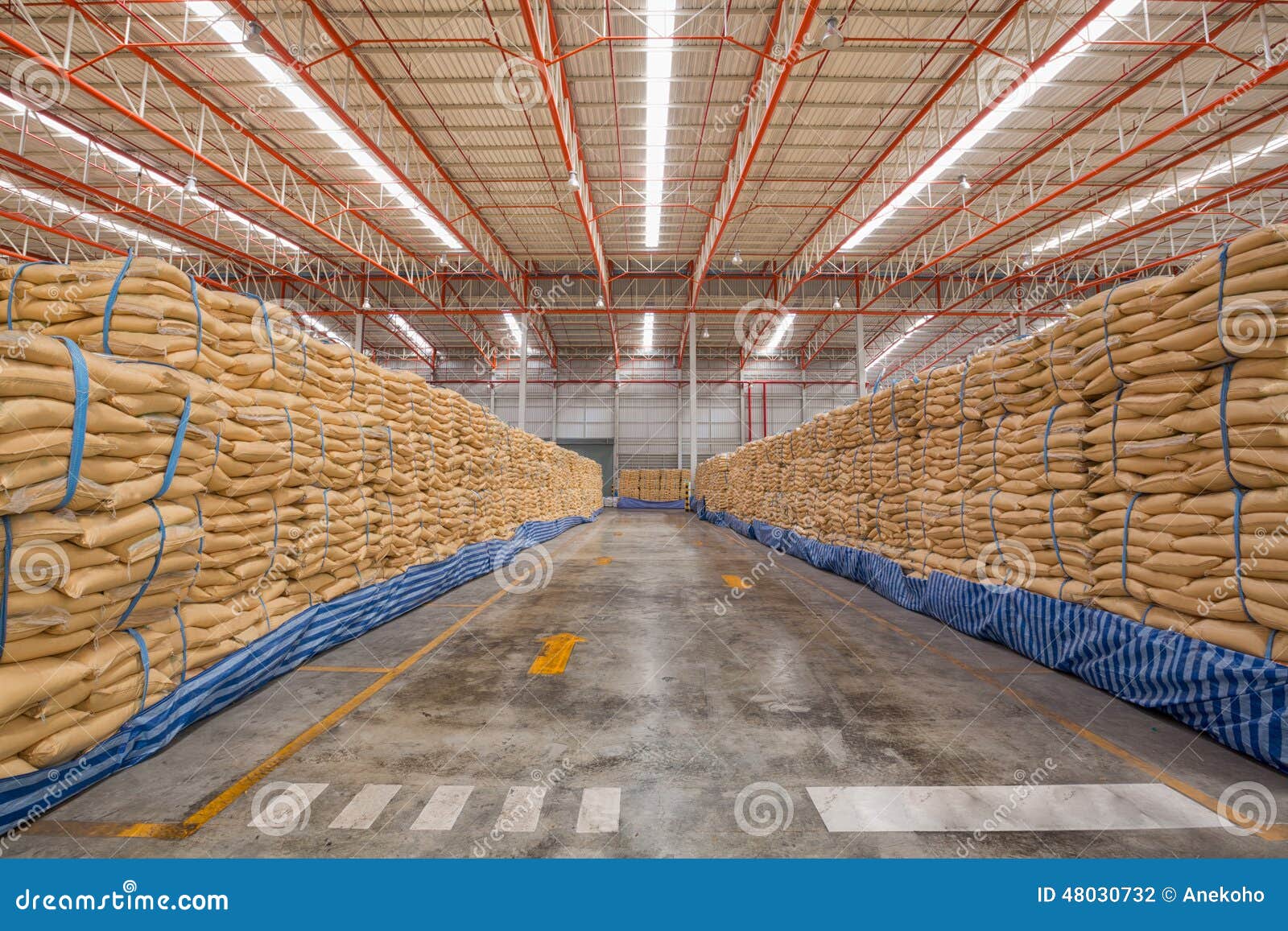 Big Bag Of Sugar Stock Photo - Image: 48030732