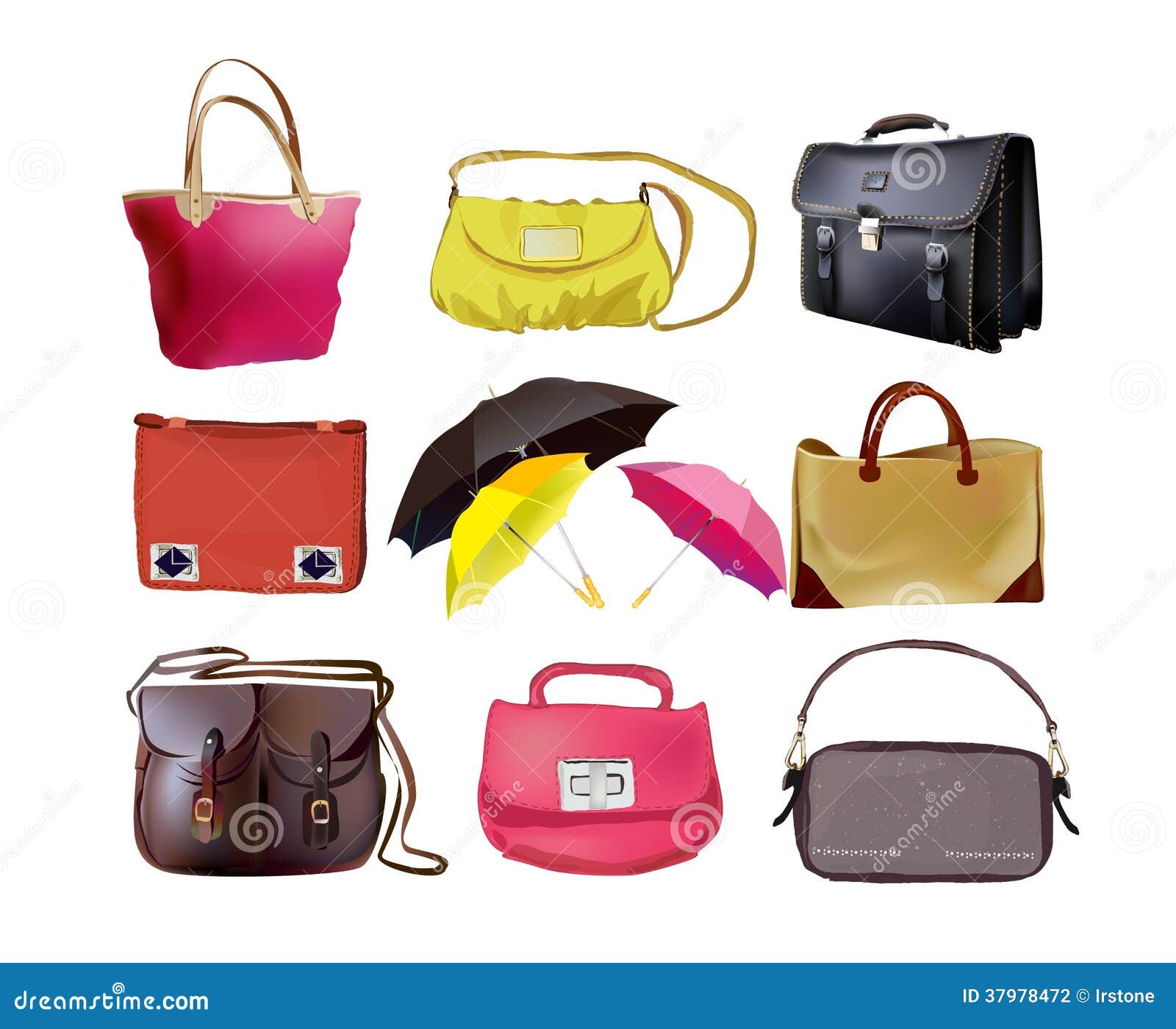 Big bags set stock vector. Illustration of feminine, exclusive - 37978472