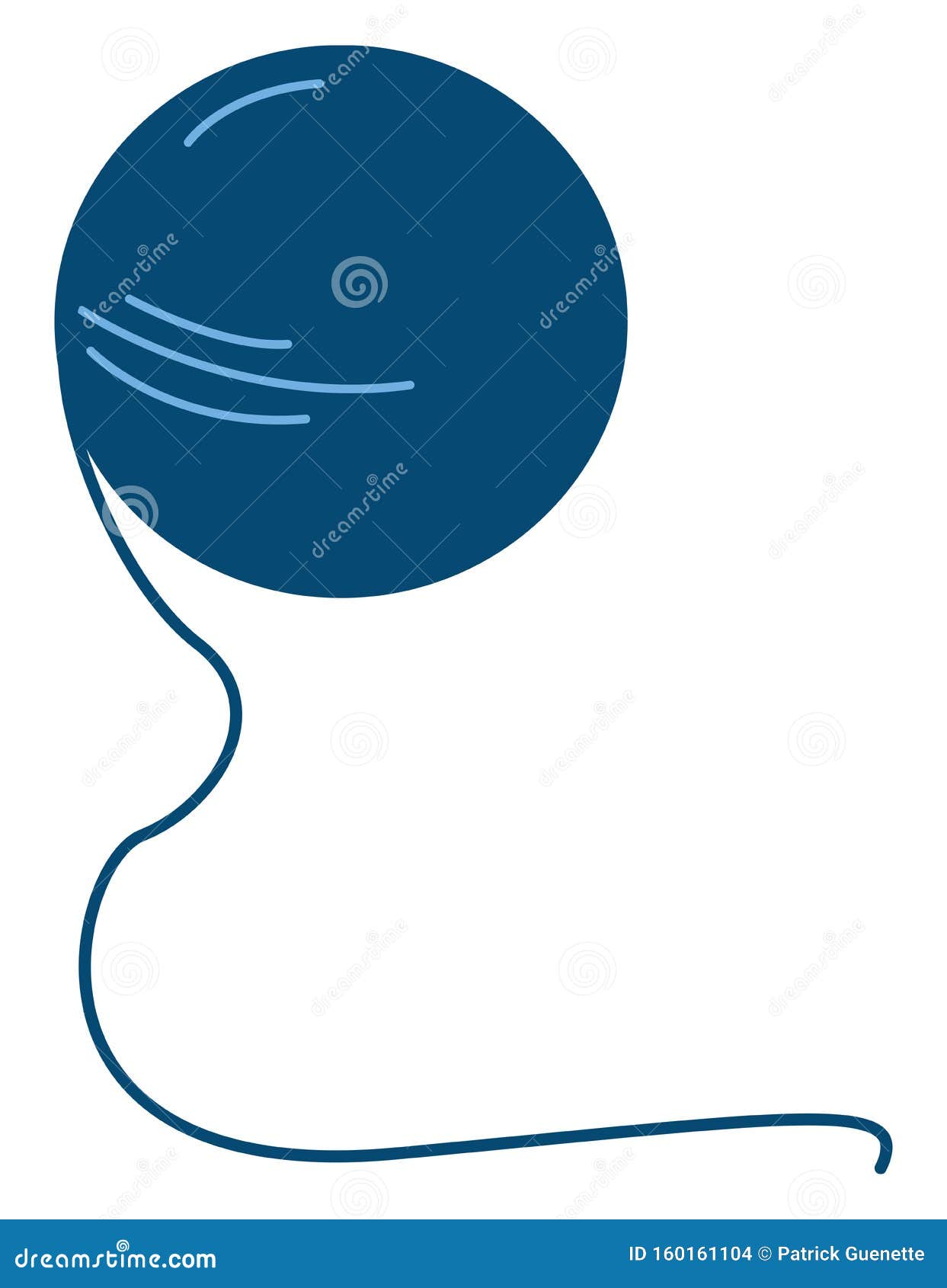 A Ball of Yarn , Vector or Color Illustration Stock Vector ...