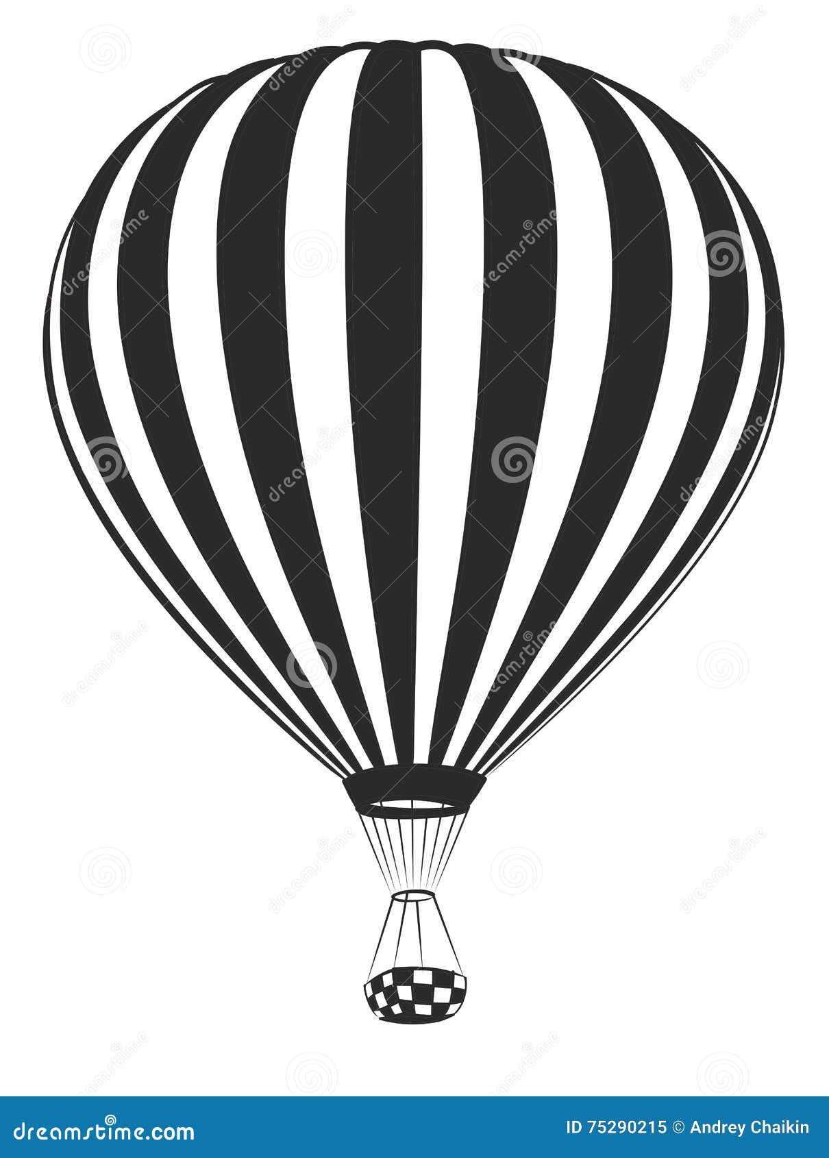 Big balloon. stock vector. Illustration of logo, transport - 75290215