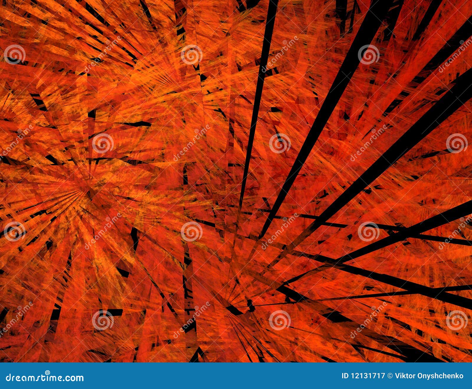 Big Bang. Black Rays in Flame Stock Illustration - Illustration of rays ...