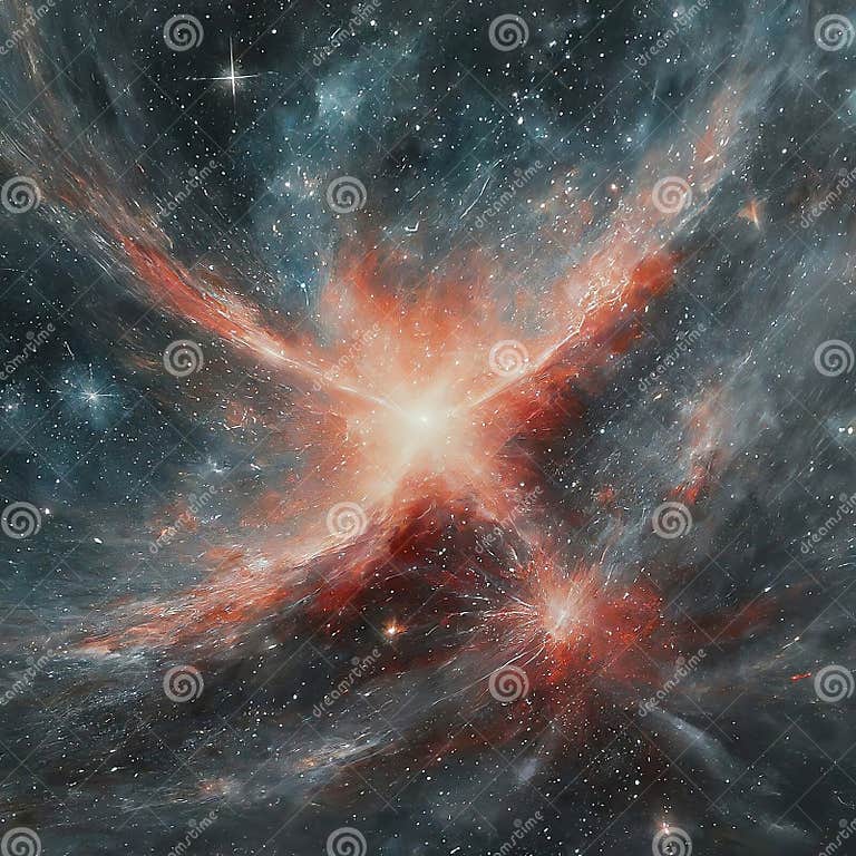Big Bang Dramatic Explosion in Deep Space Creation of the Universe ...