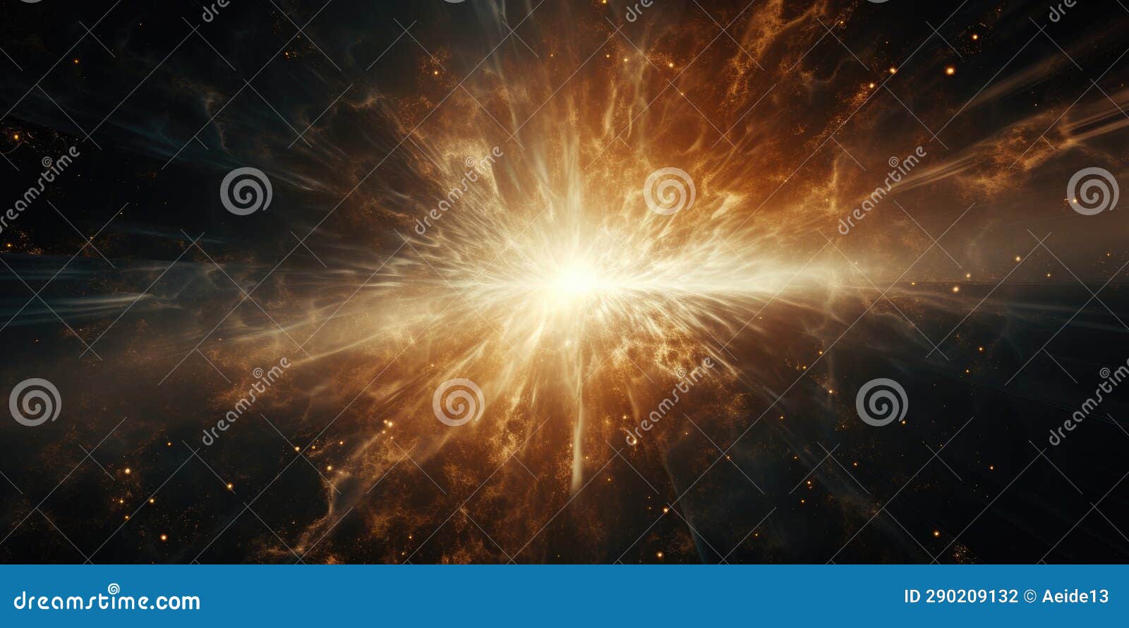 Big Bang. Dramatic Explosion in Deep Space. Supernova Black Hole ...
