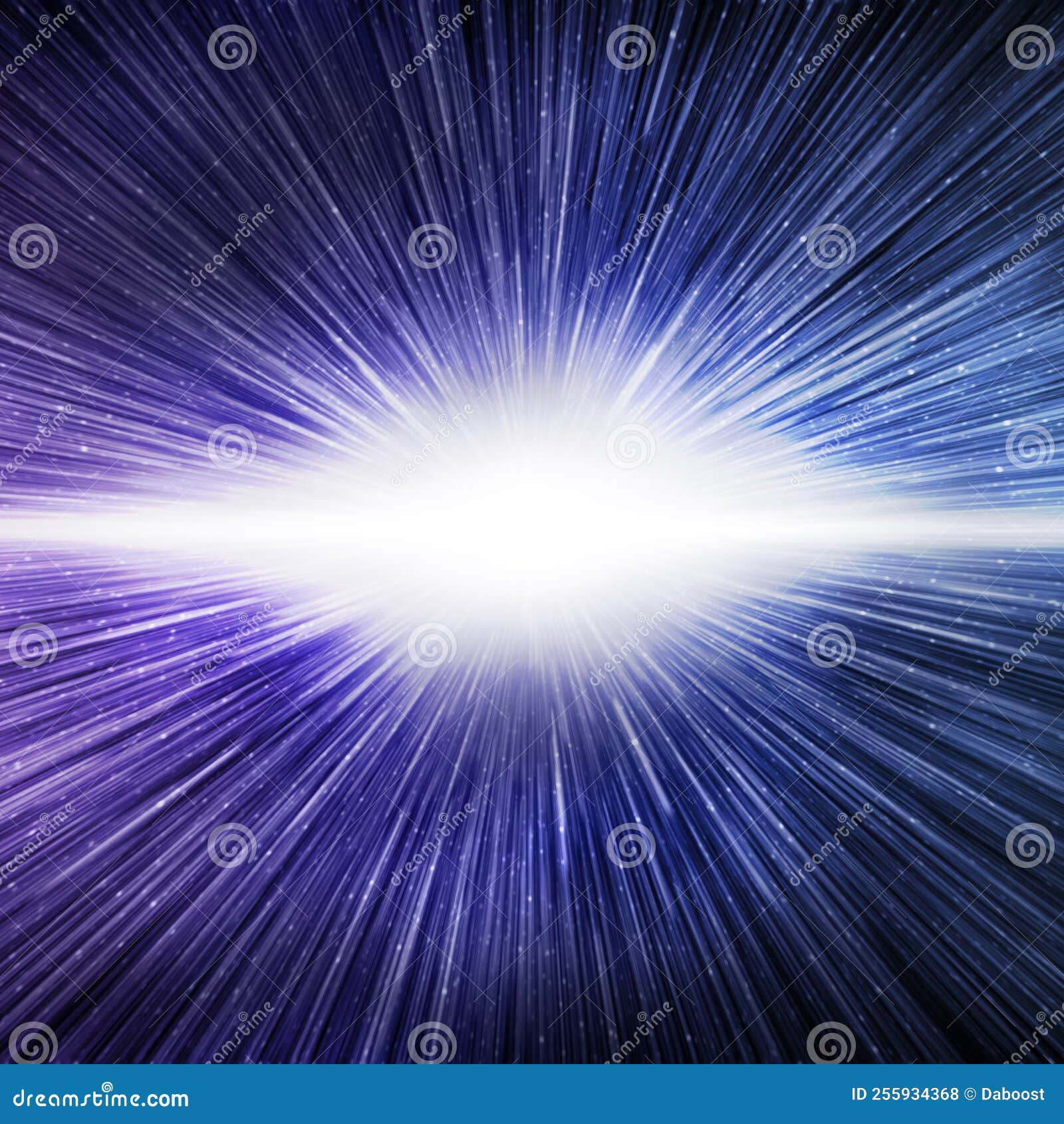 Big Bang Effect on Bright Blue Galaxy Sky, Square Background Stock ...