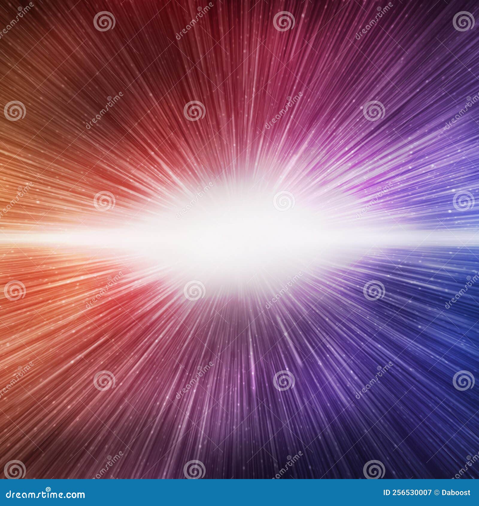 Big Bang Effect on Bright Red and Blue Galaxy Sky, Square Background ...