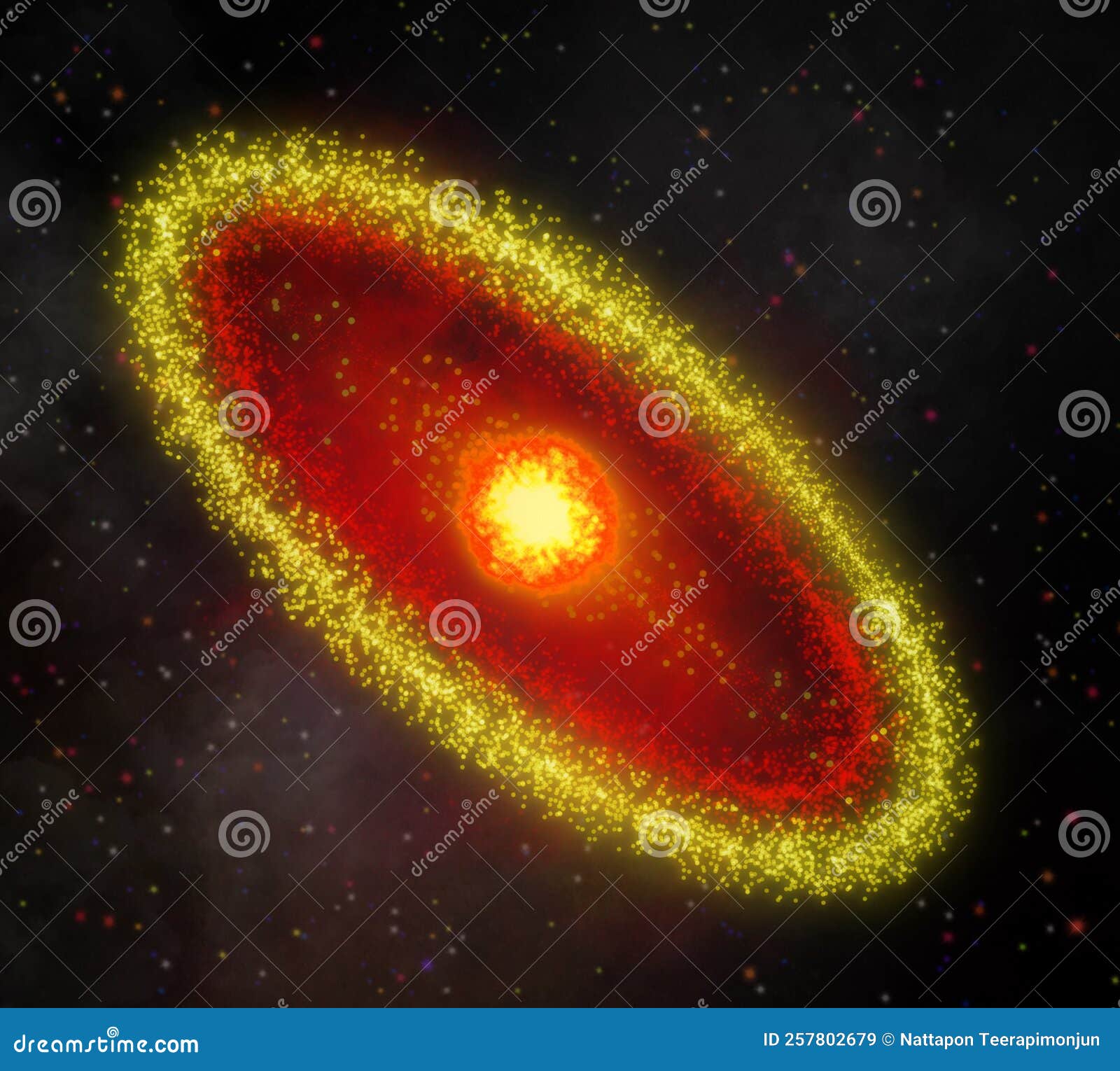 The Big Bang Theory, Explosion of Stars, Supernova Stock Illustration ...