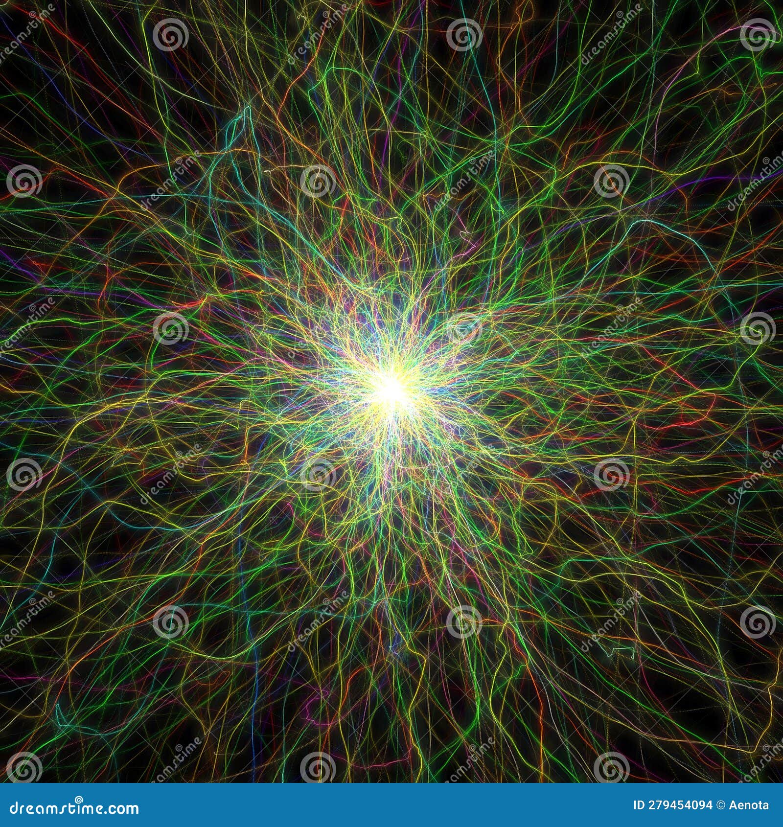 Big Bang Explosion - Futuristic Ravel Stock Illustration - Illustration ...