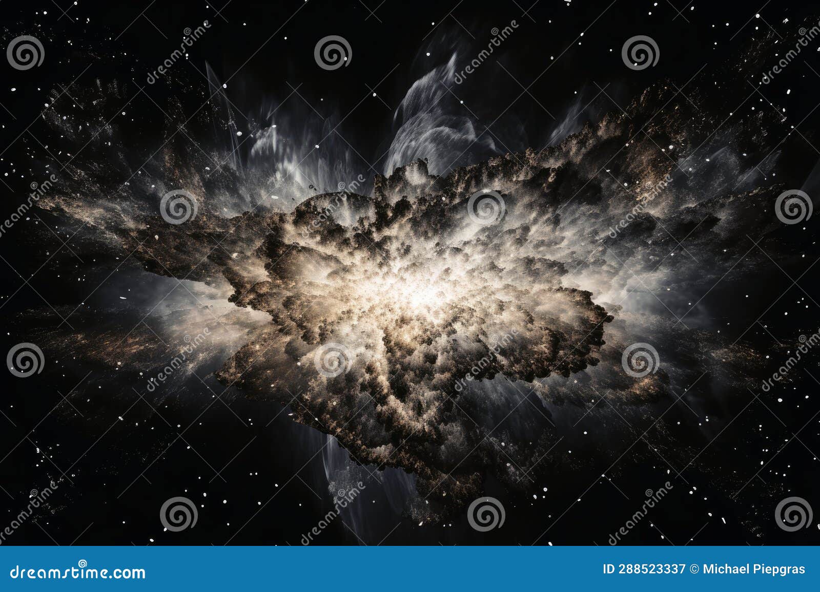 The Big Bang Explosion at the Start of the Universe Stock Image - Image ...