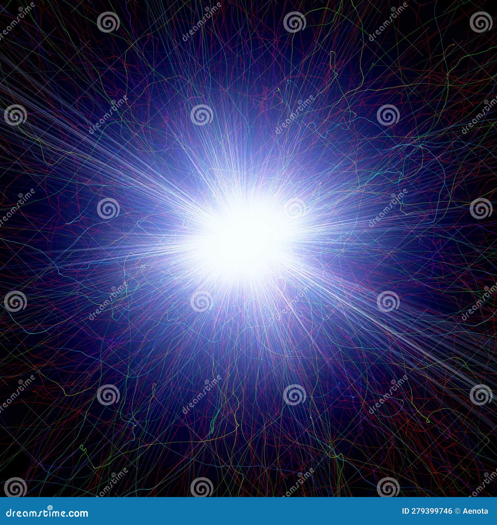 Big Bang - Futuristic Nugget Flash Stock Illustration - Illustration of ...