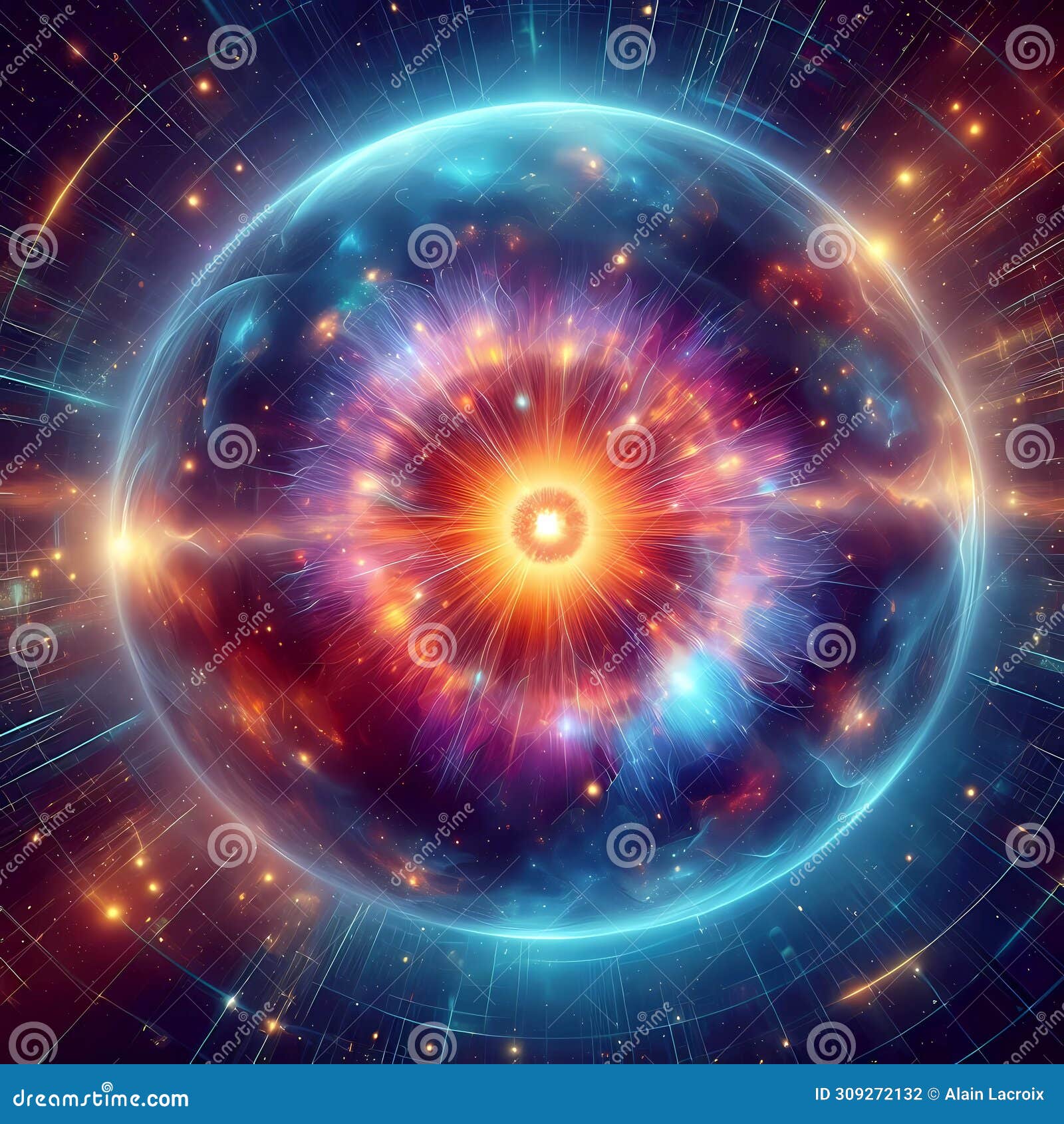 Big Bang expansion stock illustration. Illustration of bang - 309272132