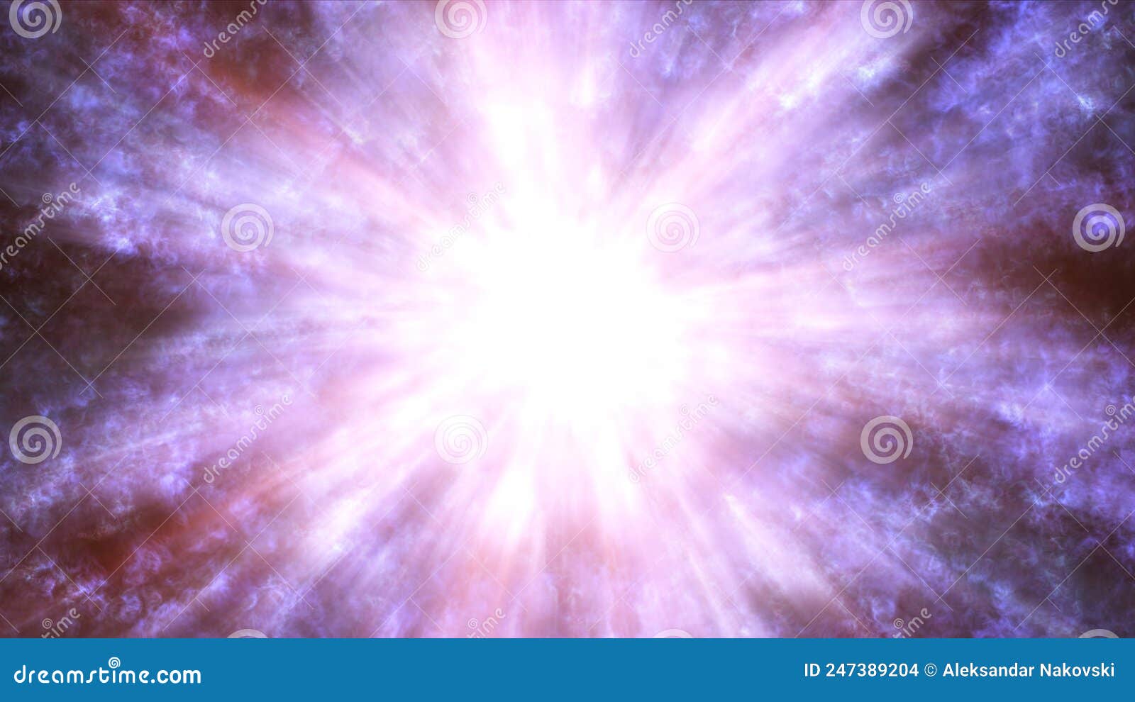 Big Bang In Space The Birth Of The Universe Stock Illustration