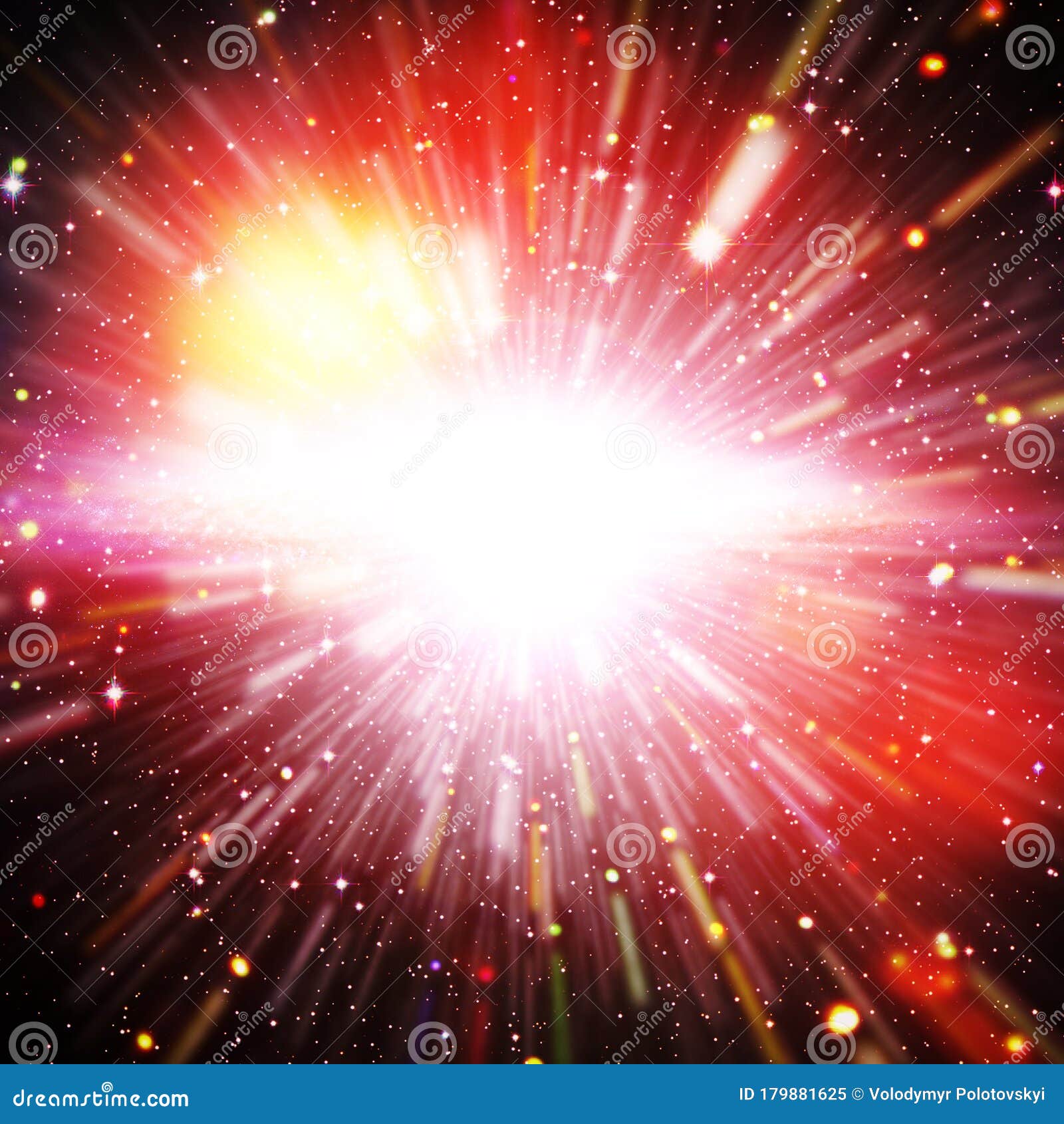 Big Bang in Space. the Elements of this Image Furnished by NASA Stock ...