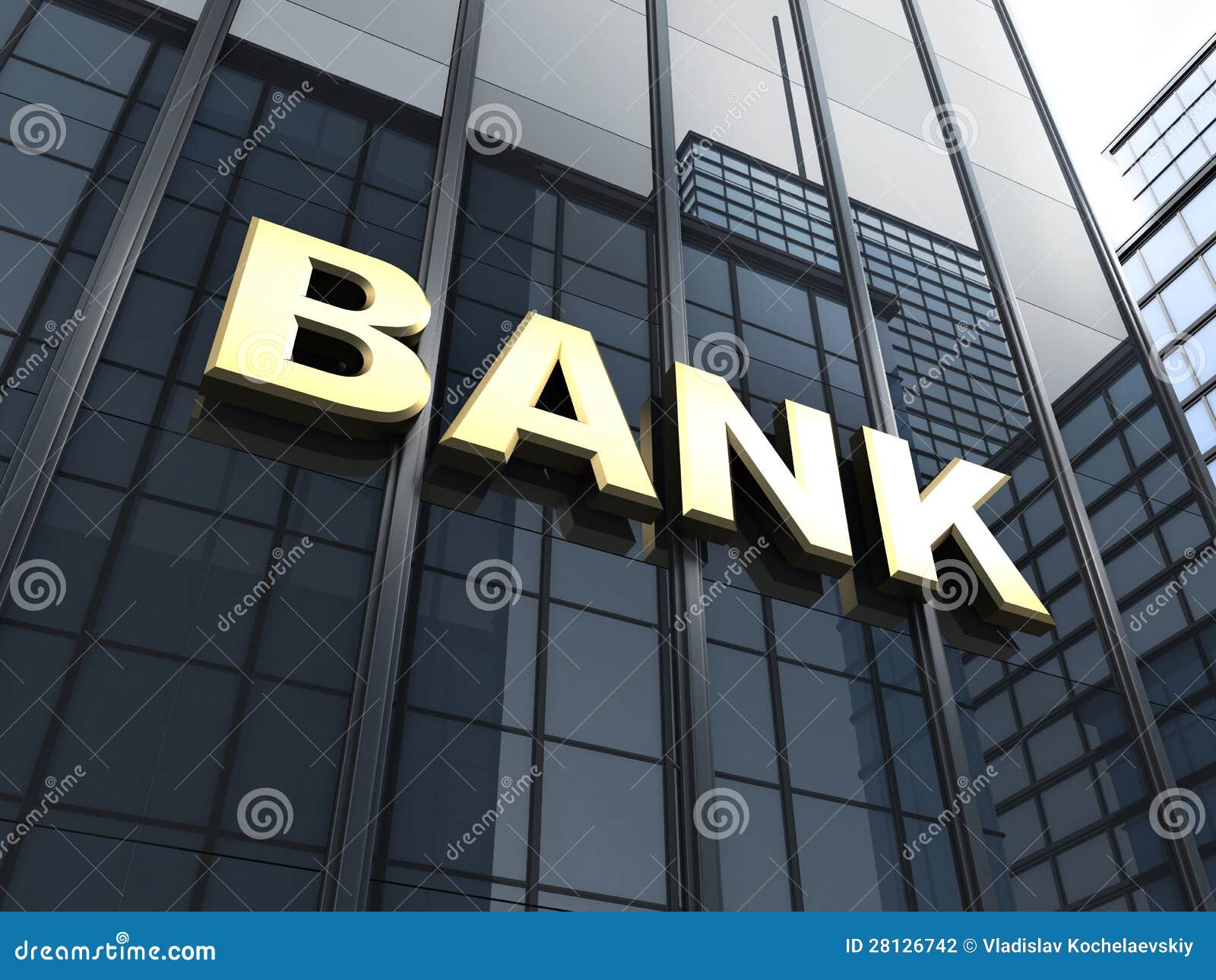 Big Bank stock illustration. Illustration of control - 28126742