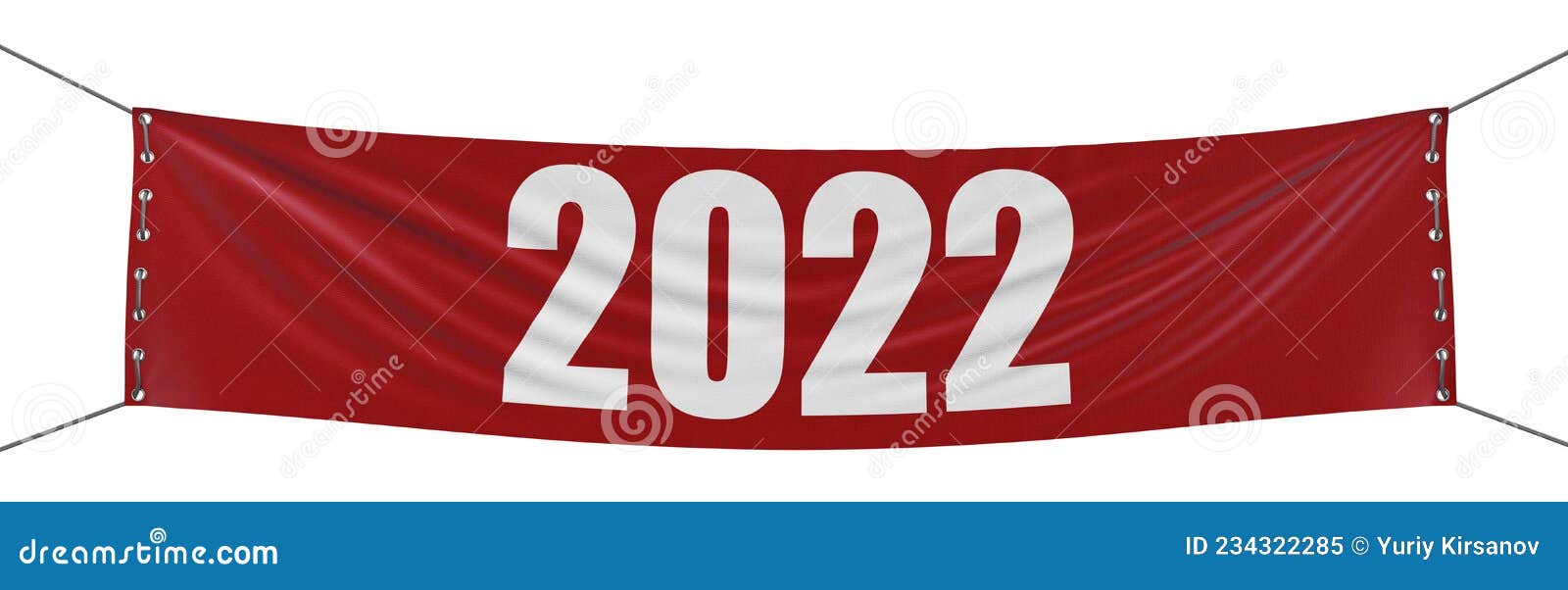 Big 2022 Banner. Image with Clipping Path Stock Illustration ...