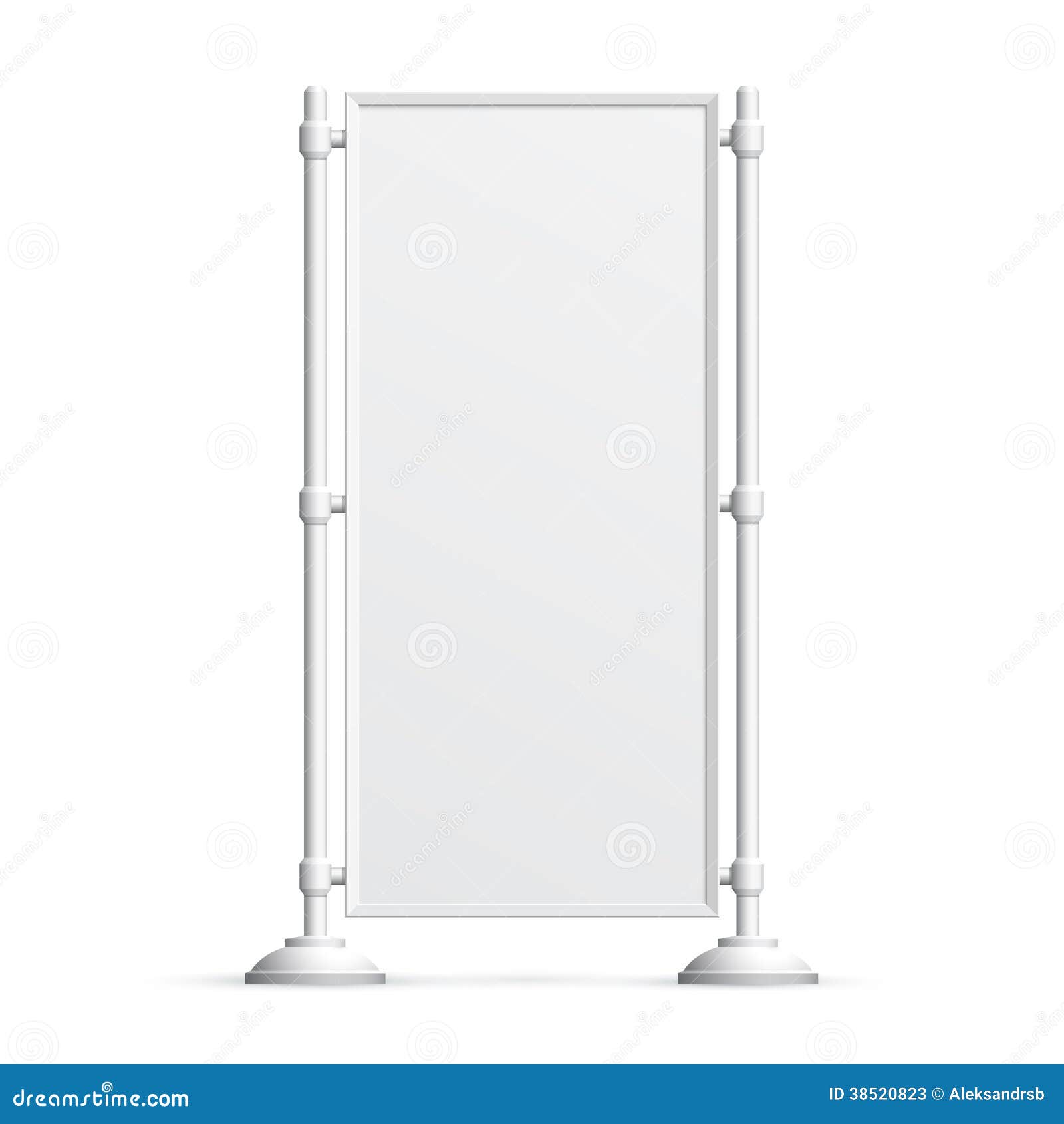 Big Banner Isolated on White Background Stock Vector - Illustration of ...