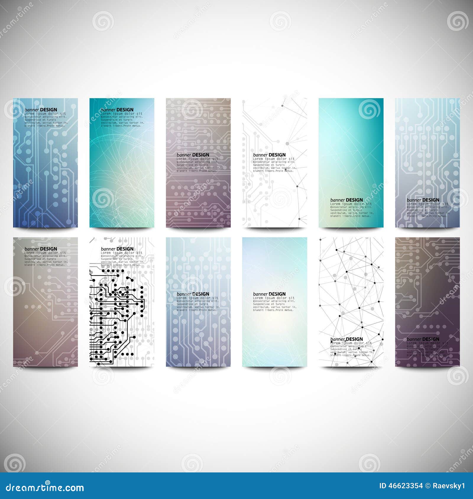 Big Banners Set, Science Backgrounds, Microchip Stock Vector ... Big Banners Set, Science Backgrounds, Microchip Stock Vector ...