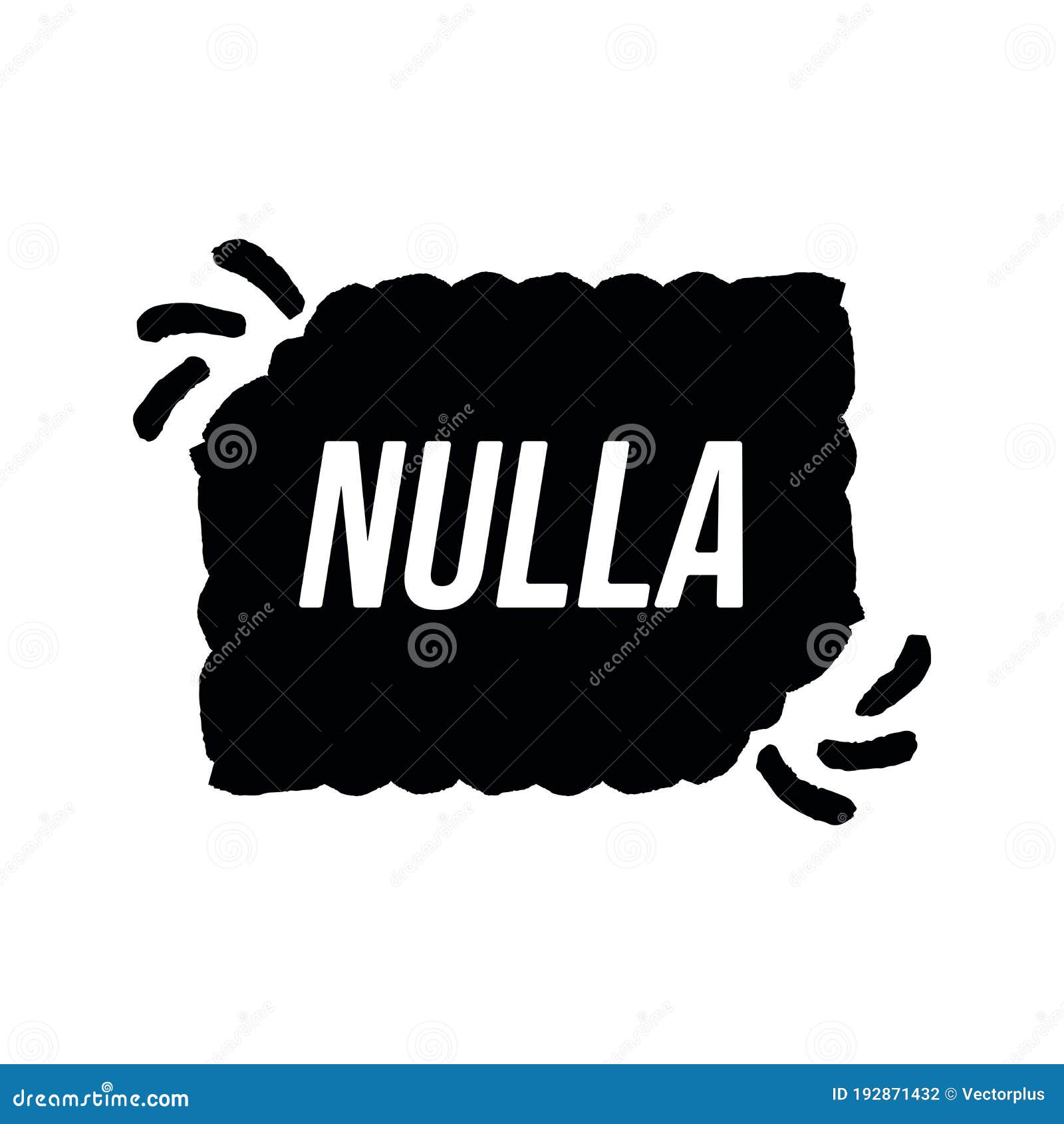 Big Banners for Text from Black Textured Strokes Isolated on White ...